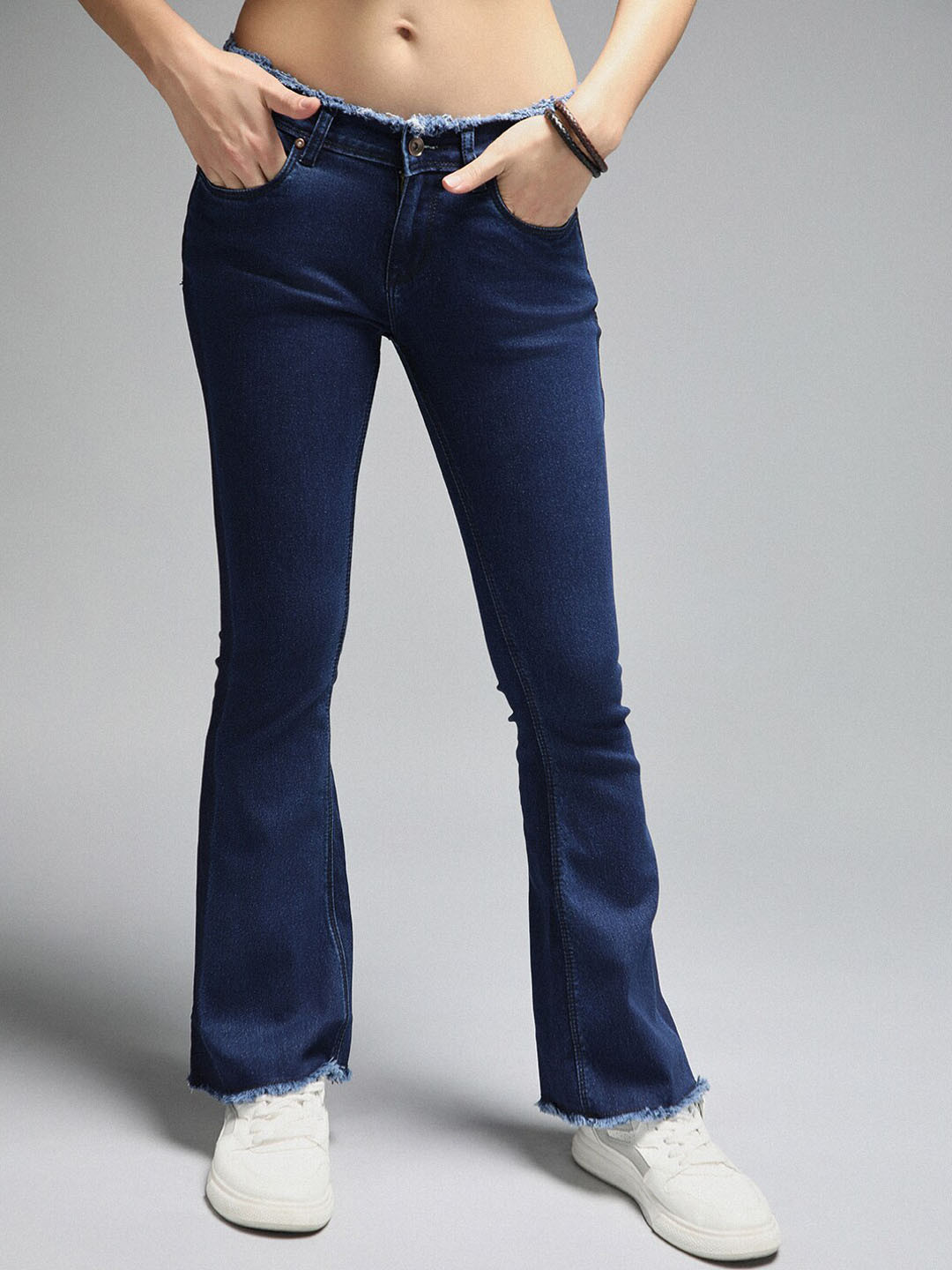 Buy High Star Women Bootcut High Rise Clean Look Stretchable Jeans ...