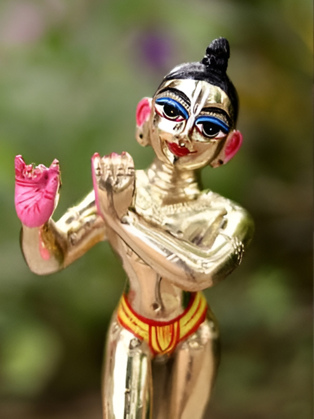Buy Krishnagallery1 Gold Toned Lord Krishana Showpiece - Showpieces for ...
