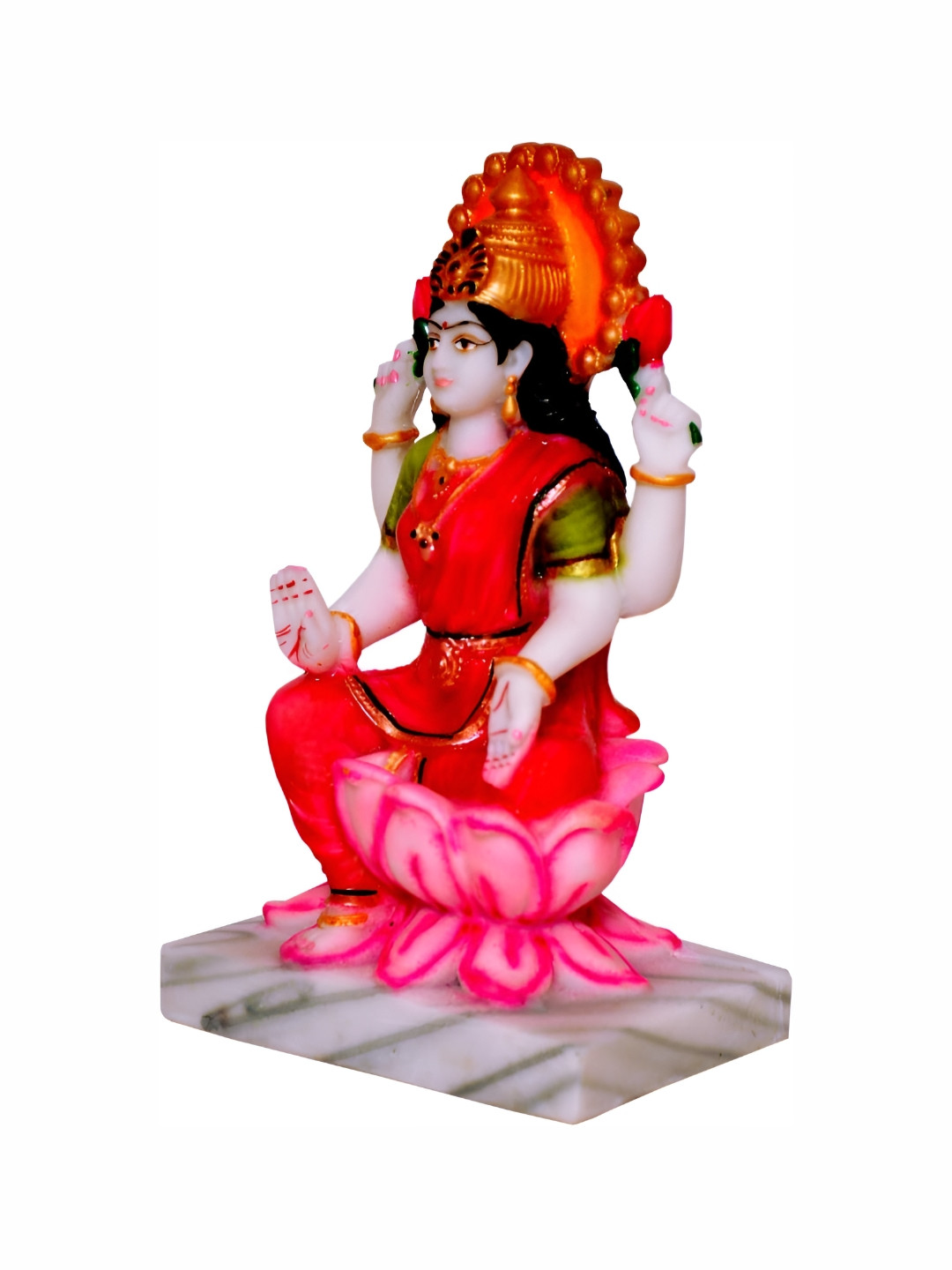 Buy Krishnagallery1 White & Red Religious Marble Idol Showpiece ...