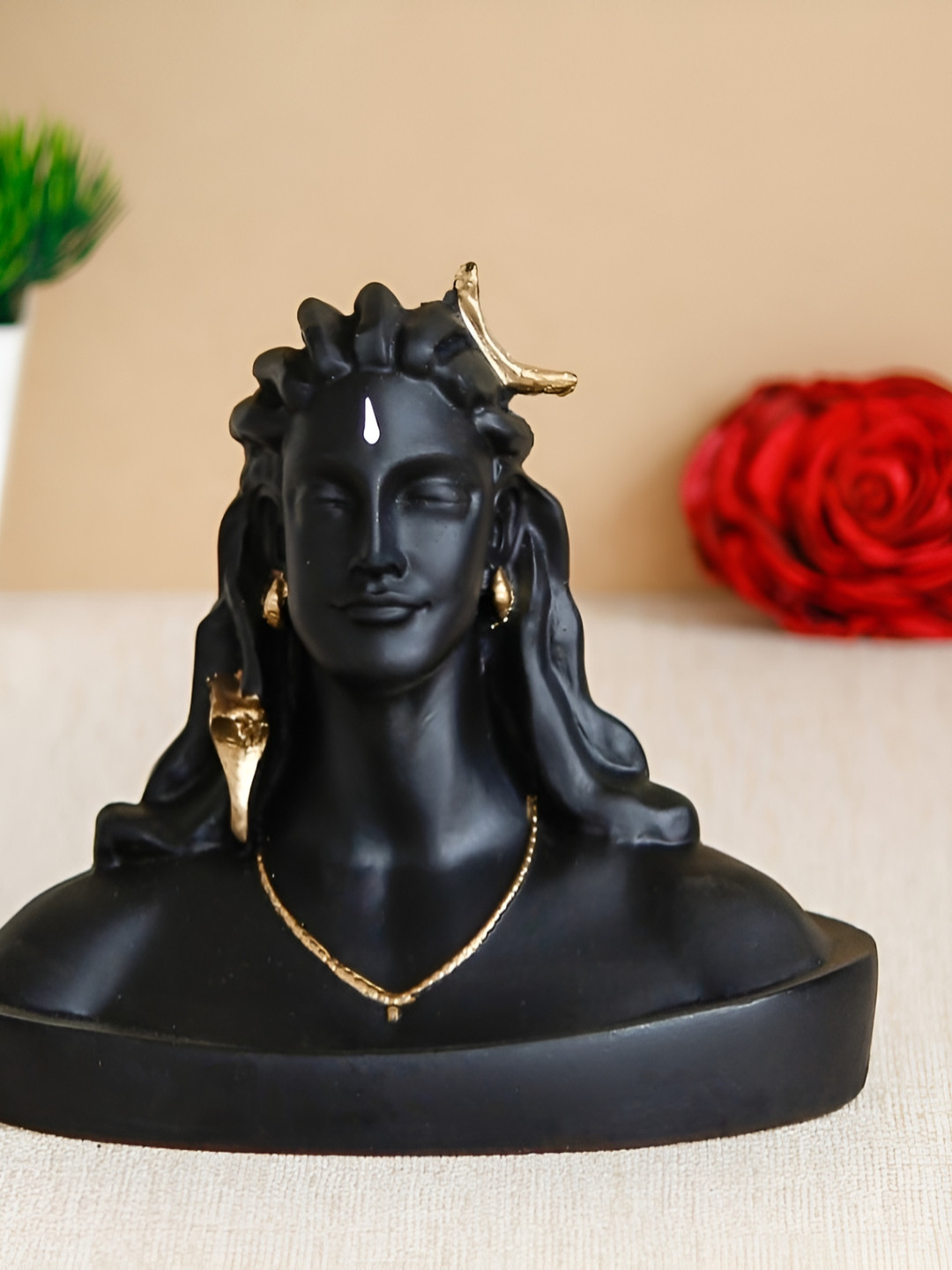 Buy Krishnagallery1 Black Marble Religious Idol Small Showpiece ...