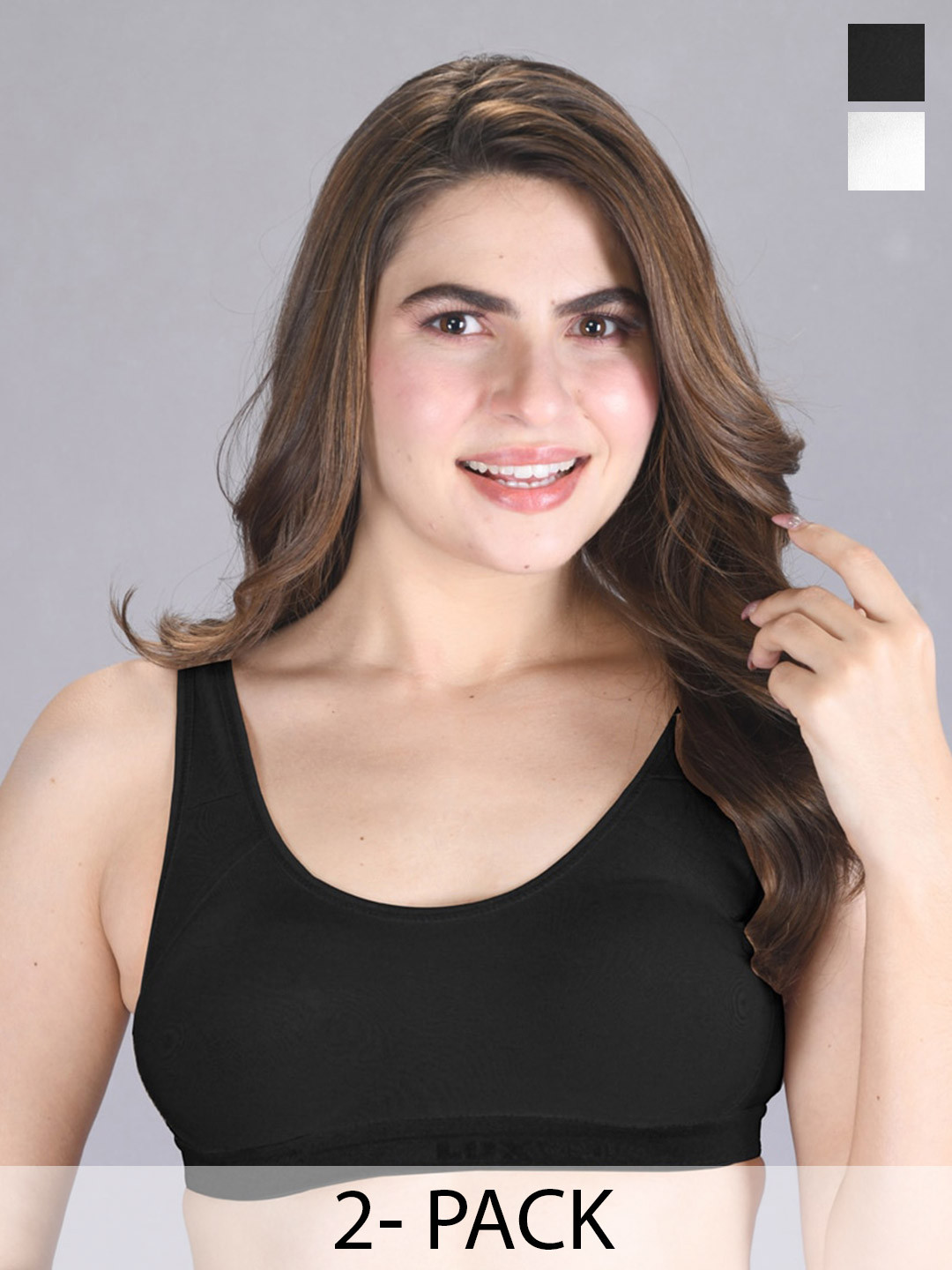 Buy LUX VENUS Pack Of 2 Full Coverage Pure Cotton Bra All Day Comfort ...