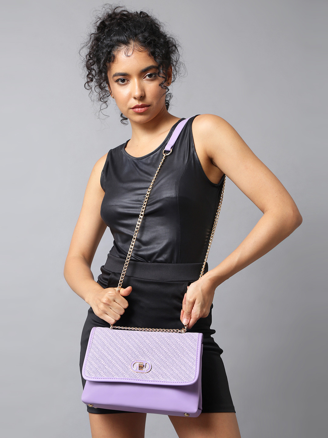 Buy Diana Korr Textured Structured Sling Bag - Handbags for Women 27100190 | Myntra