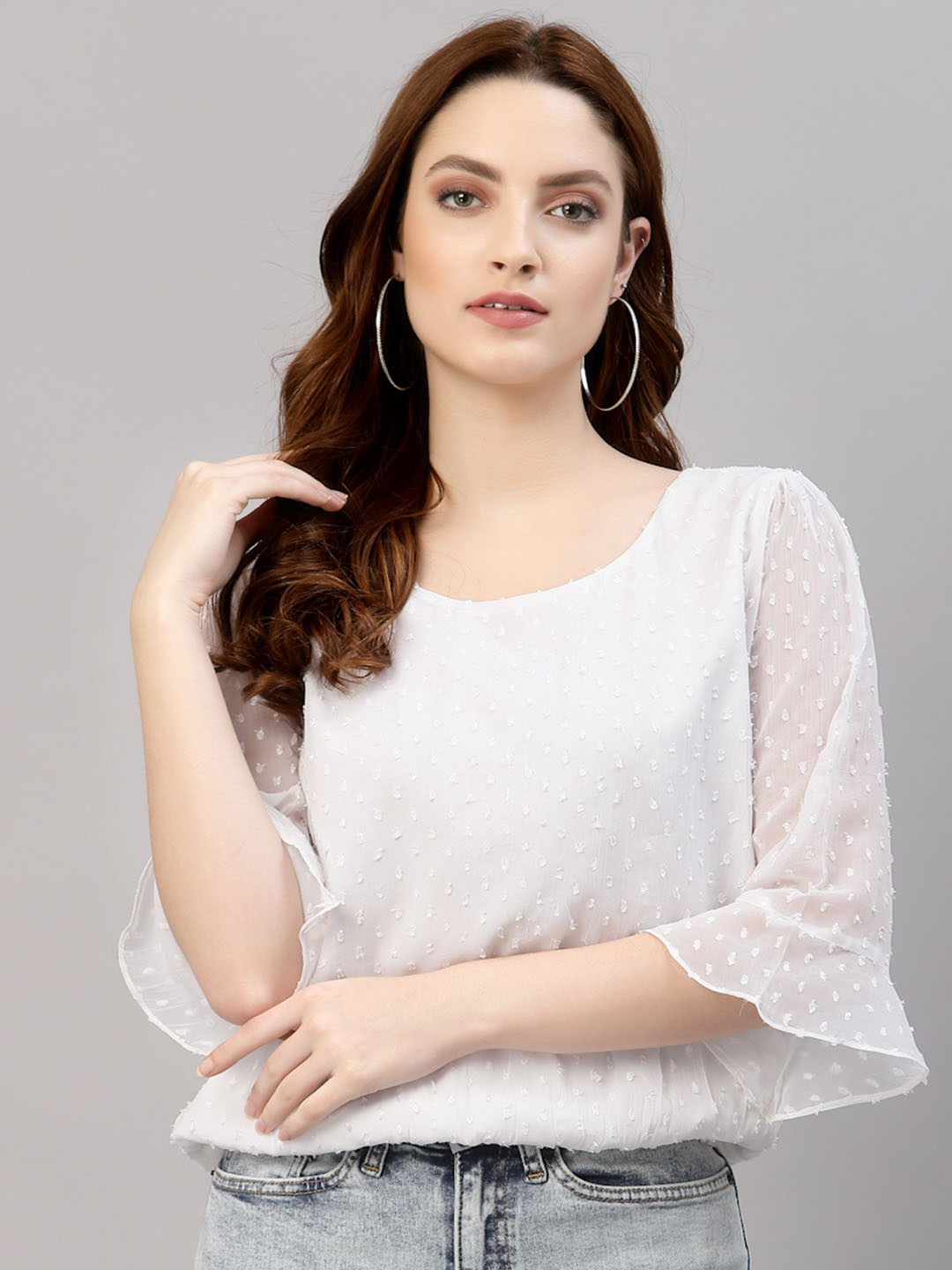 Buy NEUDIS Self Design Regular Top - Tops for Women 27100768 | Myntra