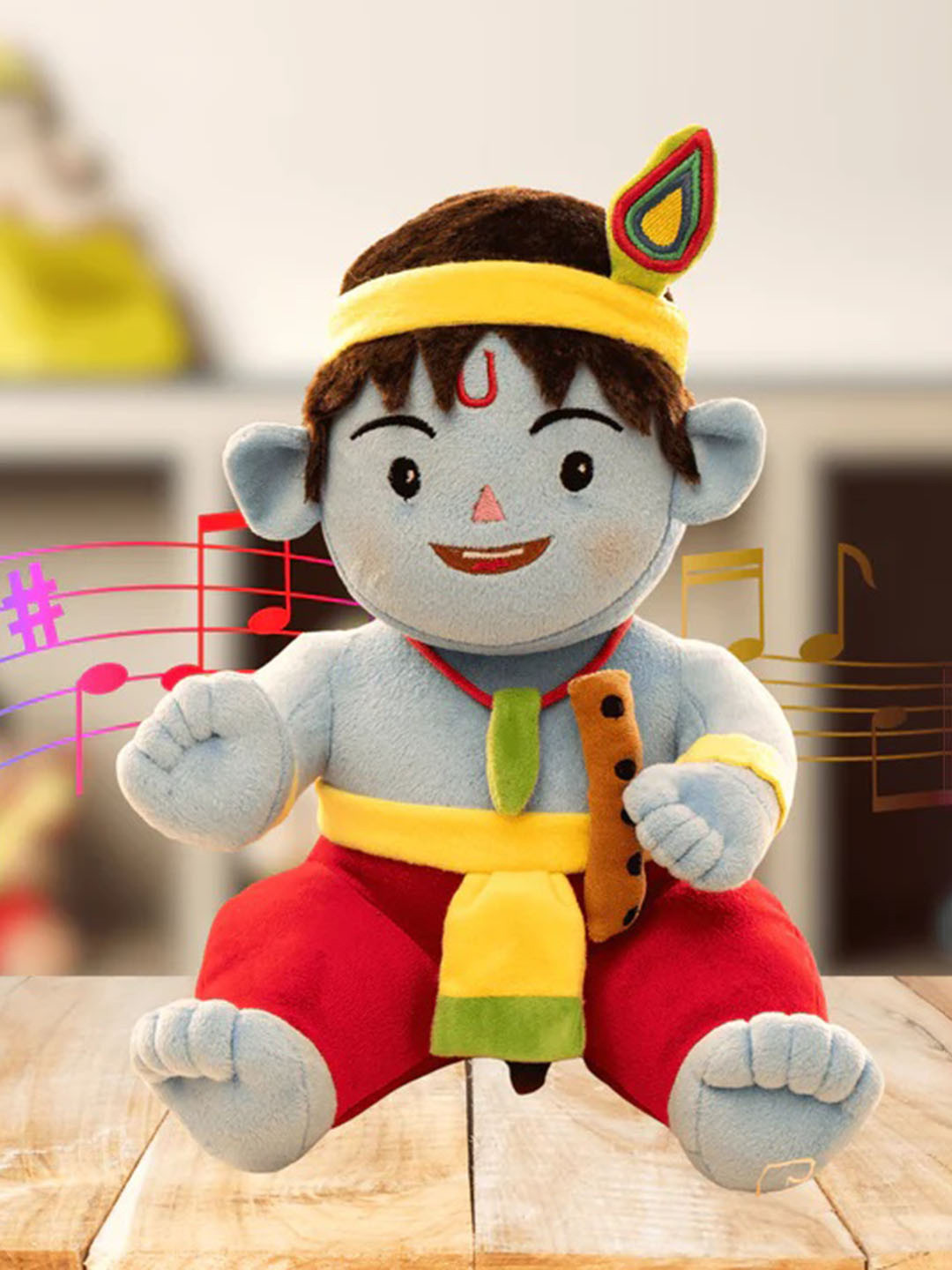 Buy Panda's Box Kids Mantra Chanting Baby Krishna Musical Soft Plush ...