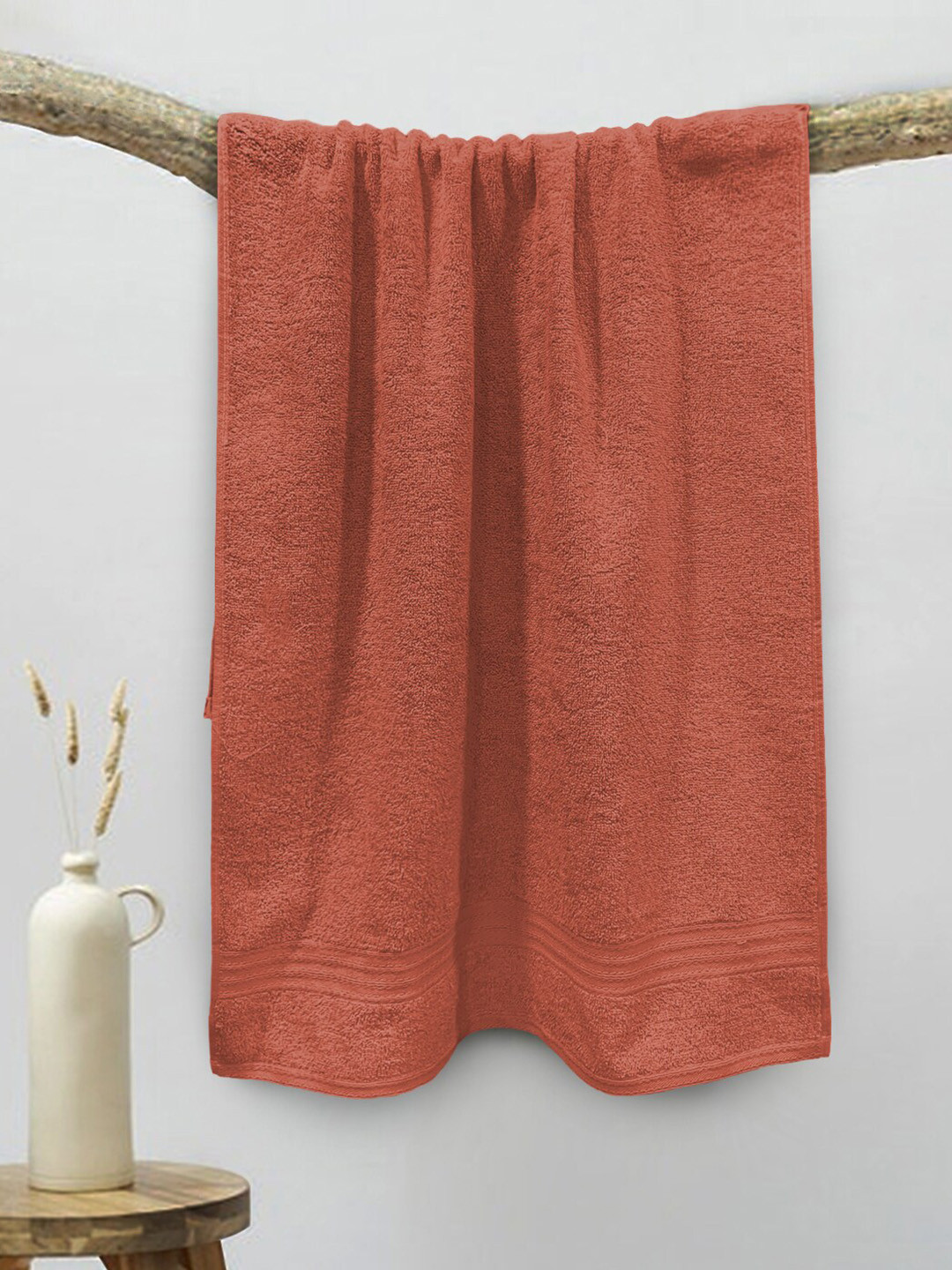 Buy Aura Rust 500 GSM Cotton Bath Towels - Bath Towels for Unisex ...