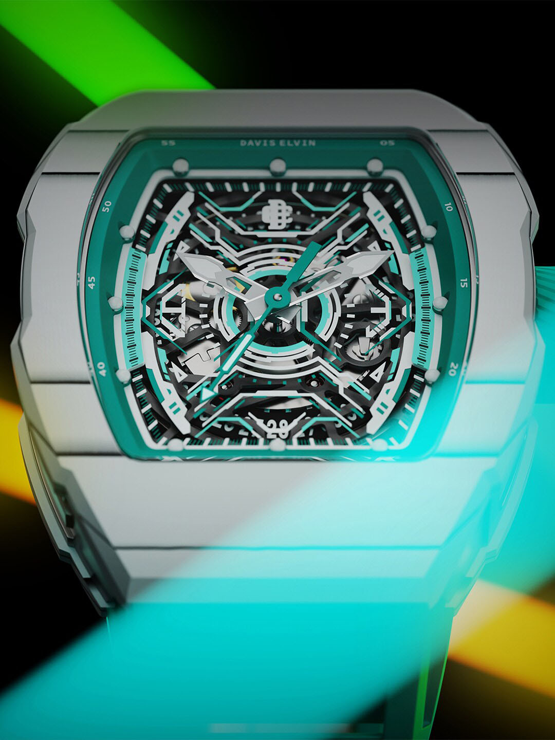 Buy DAVIS ELVIN Unisex Straps Analogue Automatic Motion Powered Watch ...