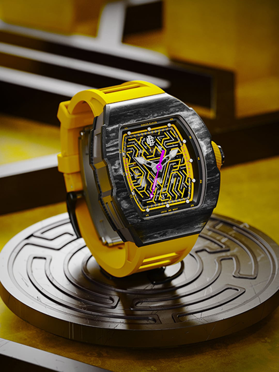 Buy DAVIS ELVIN Unisex Printed Analogue Mechanical Motion Powered Watch ...