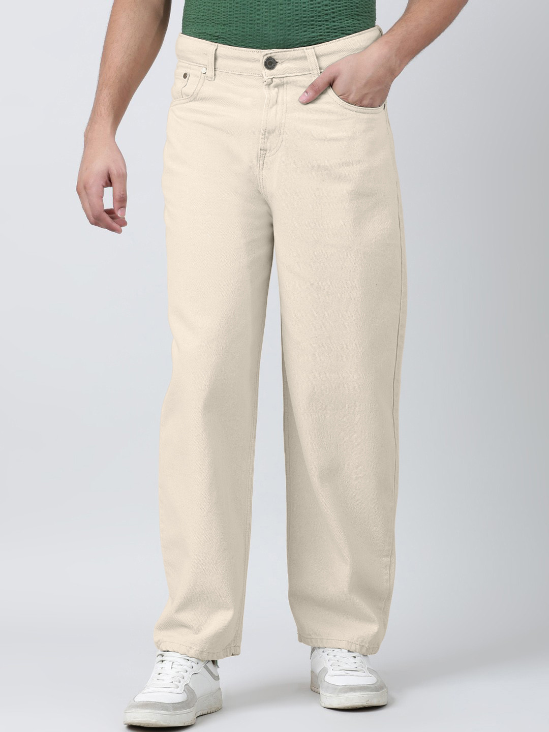 Buy Bene Kleed Men Mid Rise Baggy Fit Cotton Jeans - Jeans for Men ...