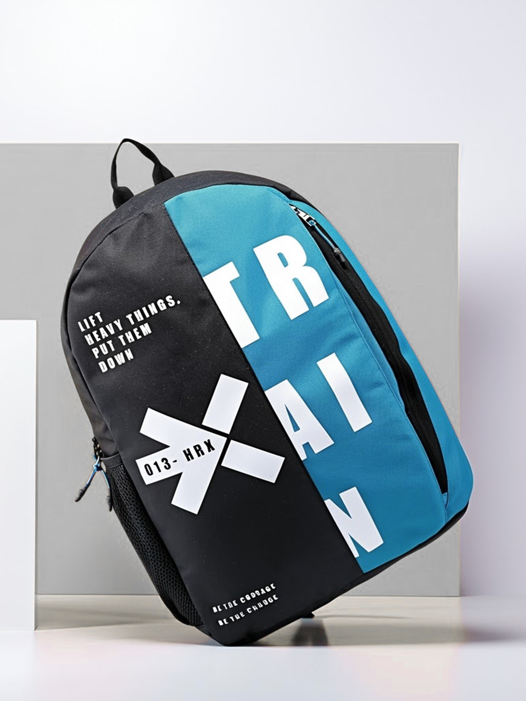Buy HRX By Hrithik Roshan Unisex Colourblocked Backpack - Backpacks for ...