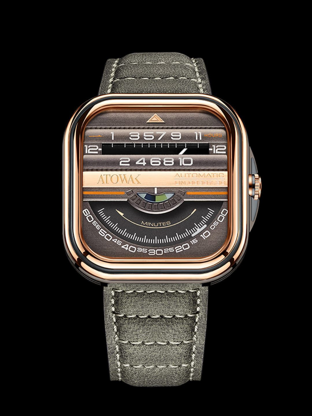 Buy Atowak Men Stainless Steel Dial Digital Automatic Motion Powered ...