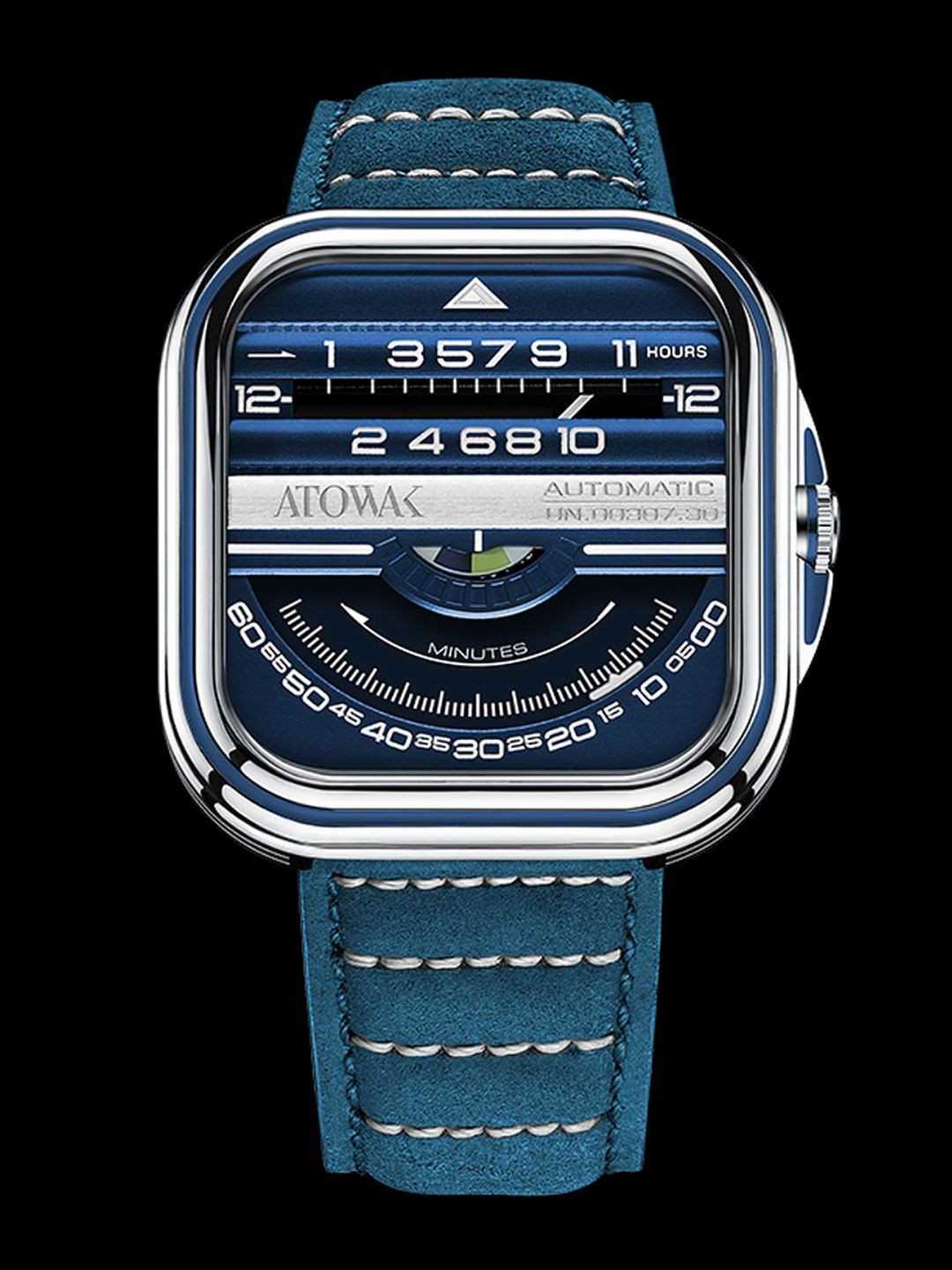 Buy Atowak Men Stainless Steel Dial Digital Automatic Motion Powered ...