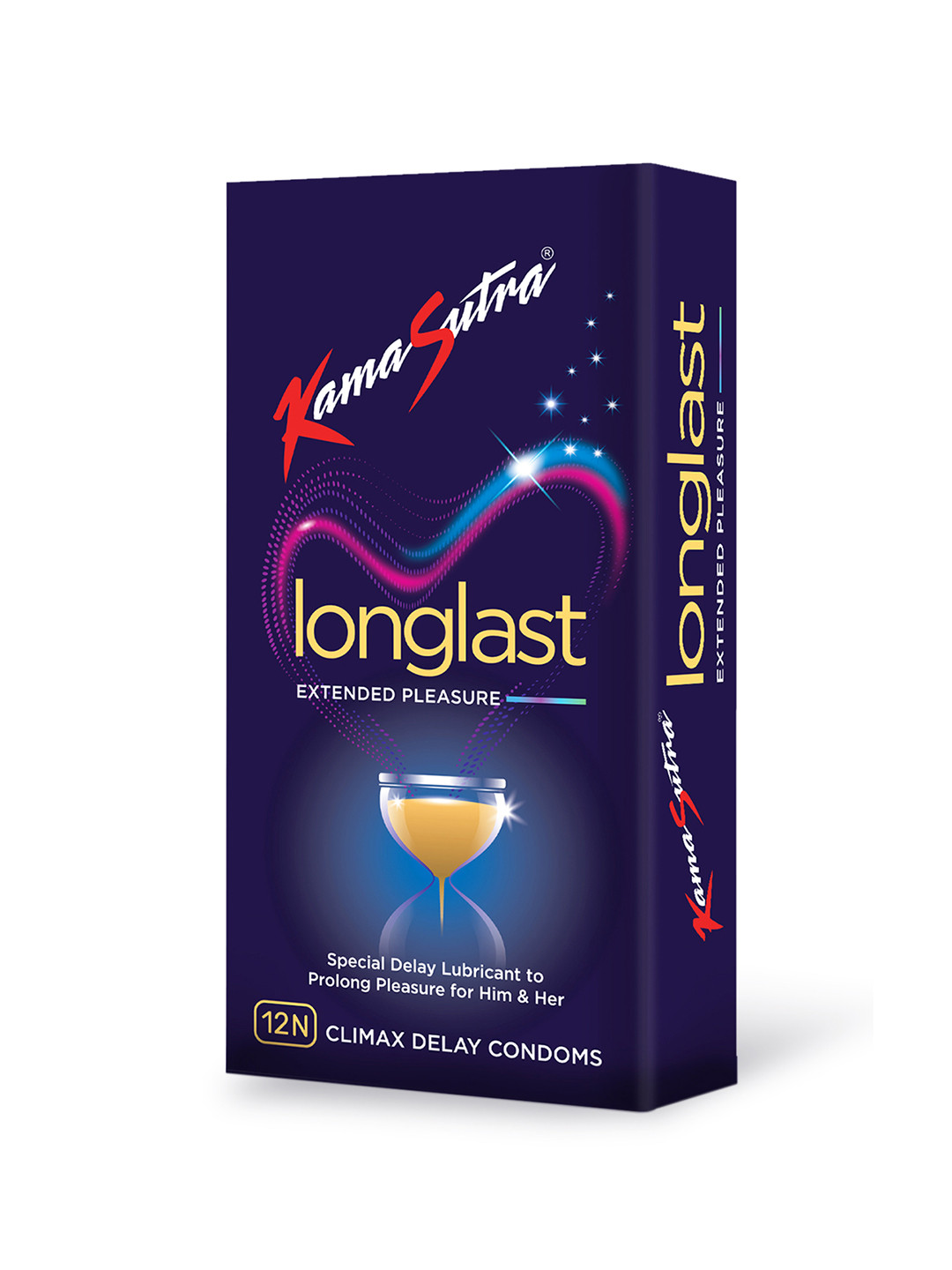 Buy KamaSutra LongLast Extended Pleasure Climax Delay Condoms 12N ...