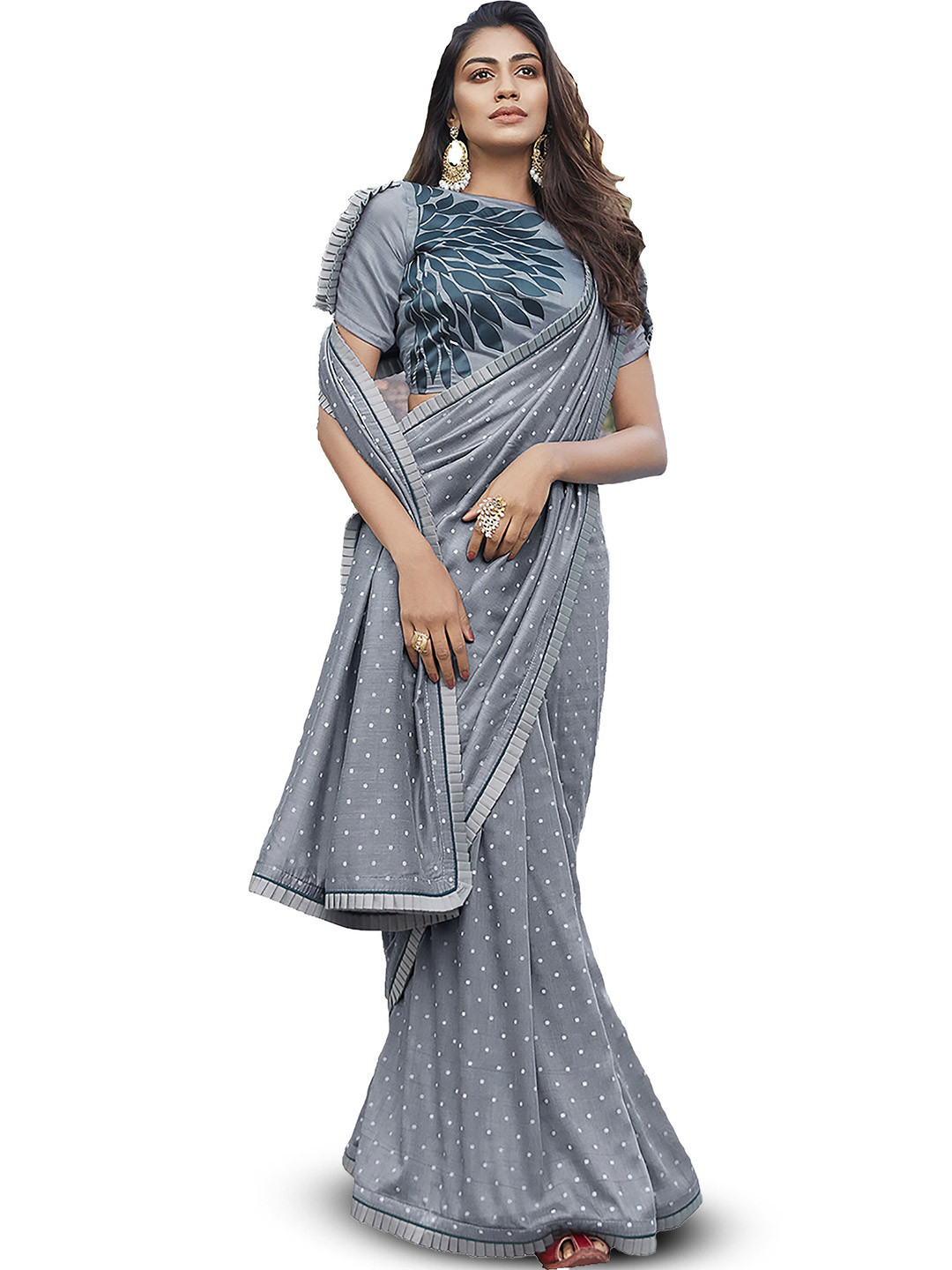 Buy ROOP SUNDARI SAREES Polka Dot Saree - Sarees for Women 27126176 ...