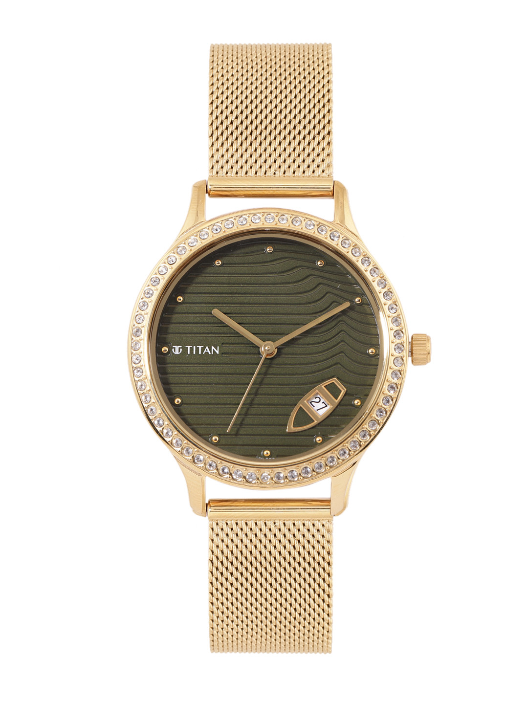 Buy Titan Women Patterned Analogue Watch 2634YM01 - Watches for Women ...