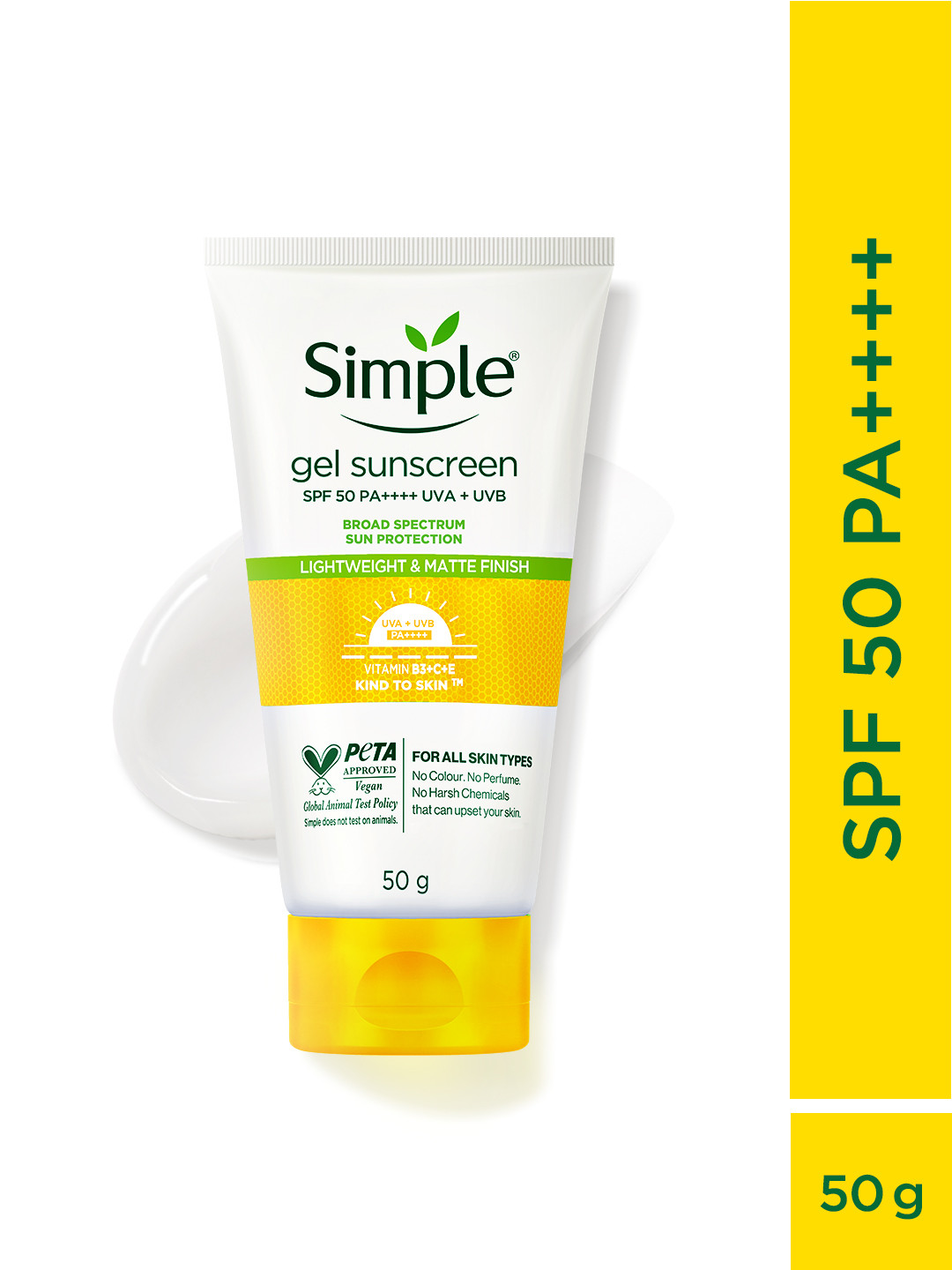 Buy Simple Kind To Skin Lightweight Matte Finish Gel Sunscreen SPF 50 ...