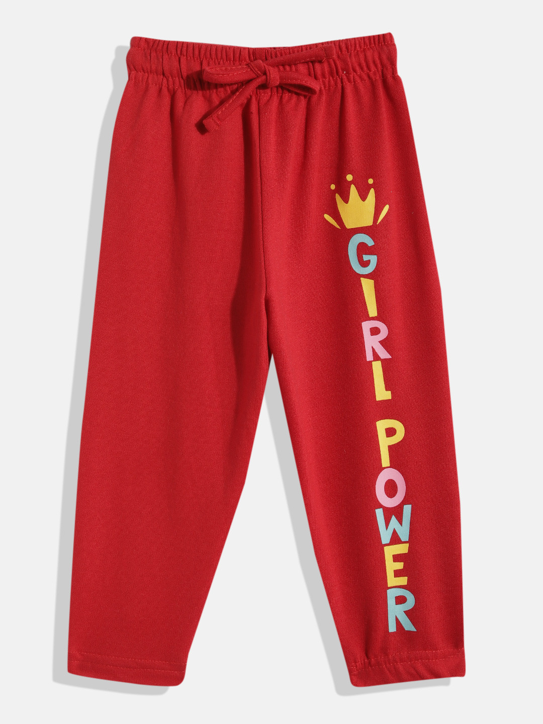 Buy Eteenz Girls Printed Detail Premium Cotton Track Pants - Track ...