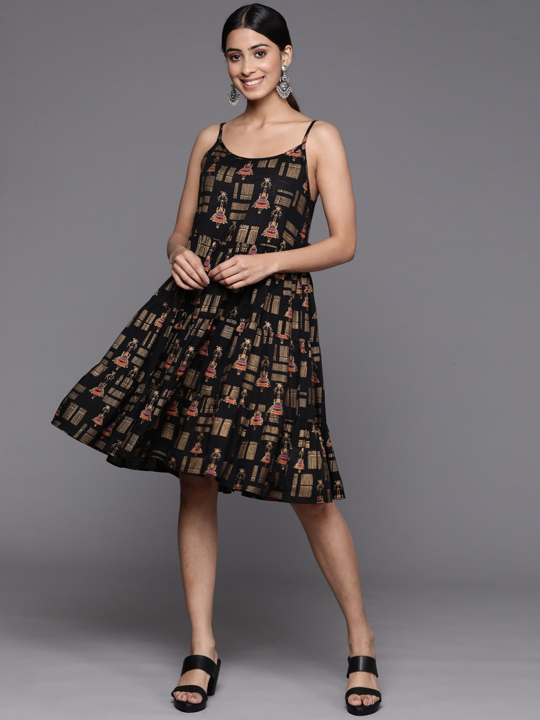 Buy Subh LAXMI Printed A Line Dress - Dresses for Women 27137304 | Myntra