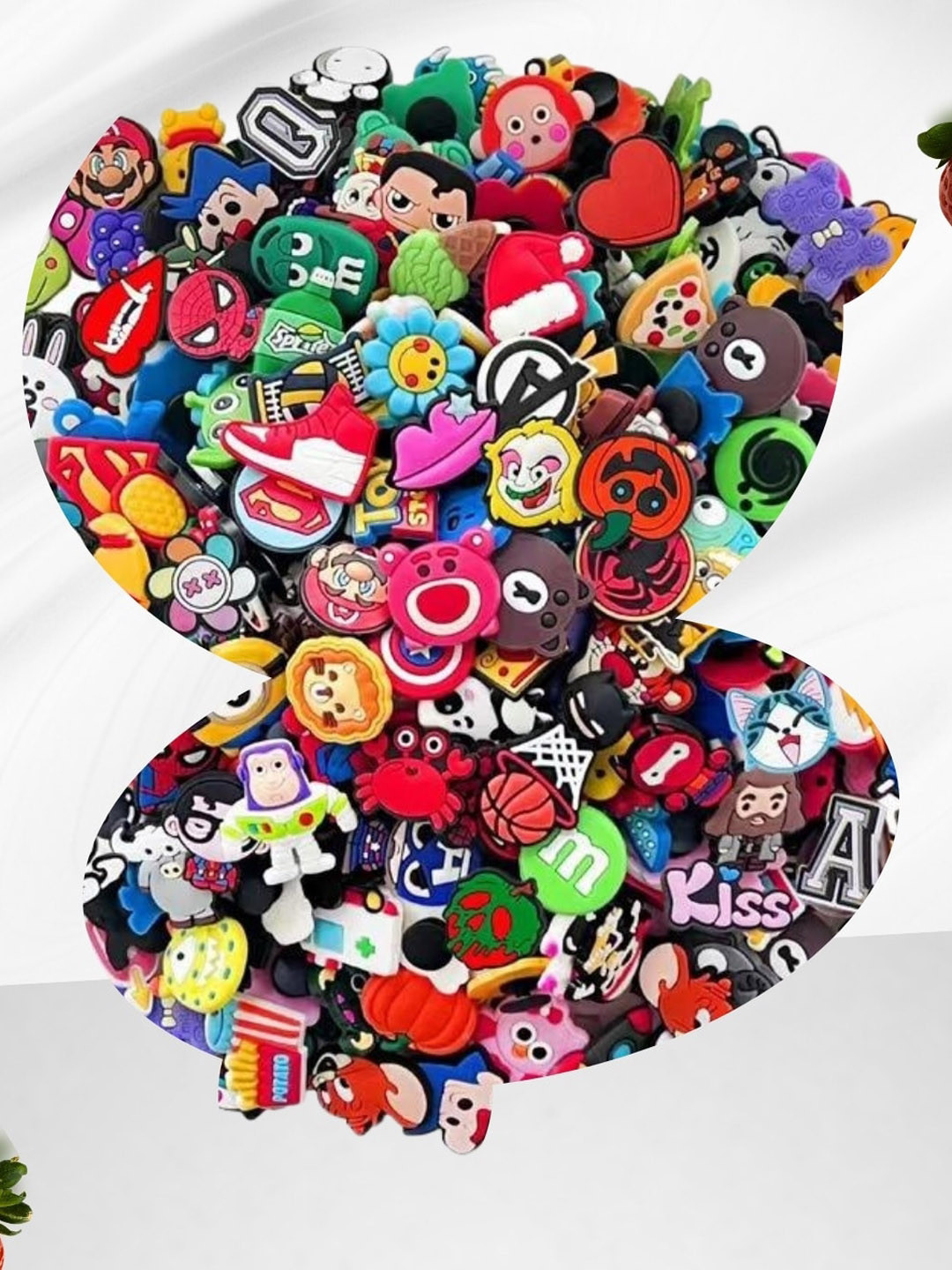 Buy Pinapes Unisex Set Of 12 Assorted Jibbitz Shoe Charms - Jibbitz for ...