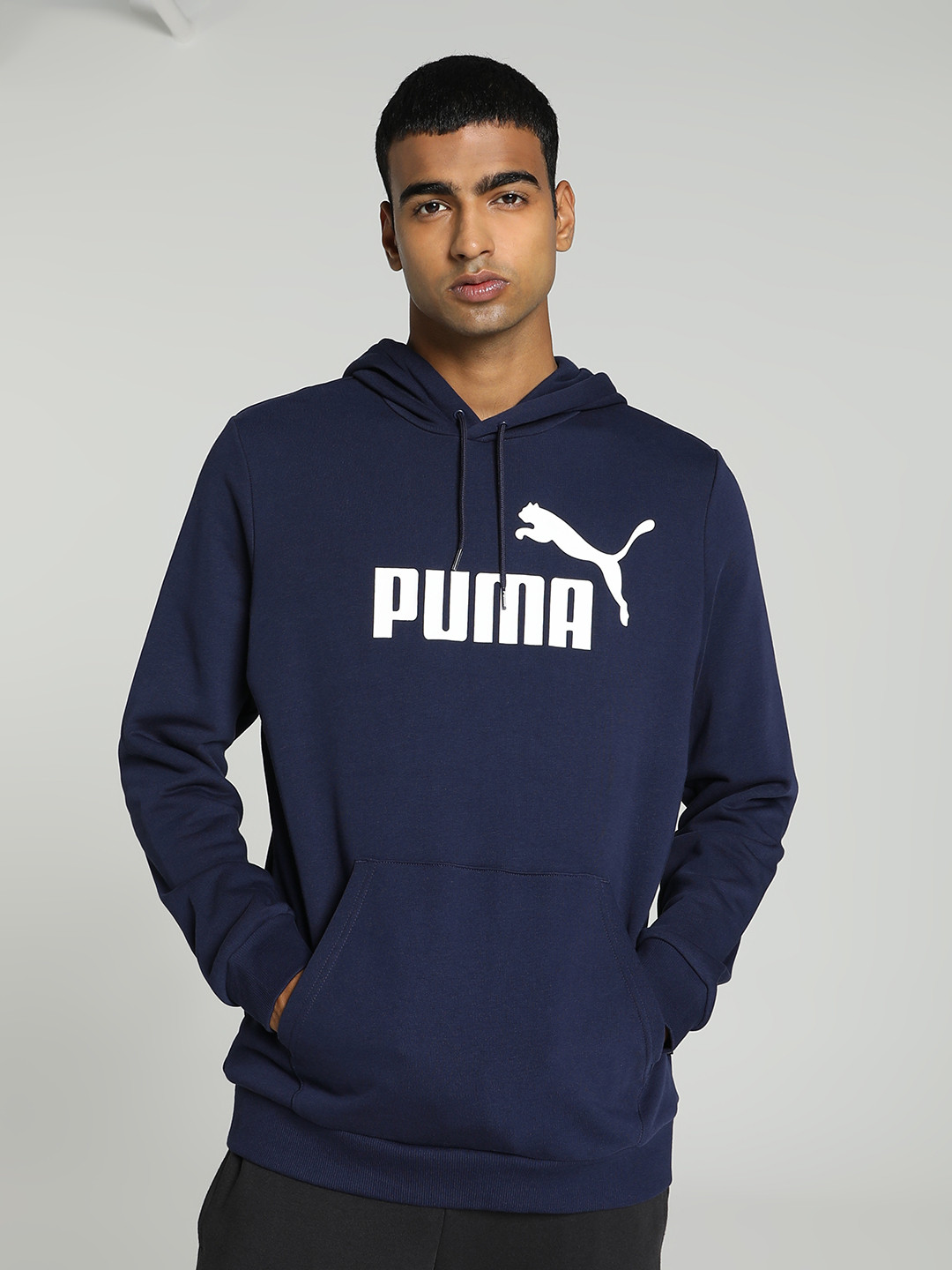 Buy Puma Brand Logo Printed Cotton Hooded Sweatshirt - Sweatshirts for ...