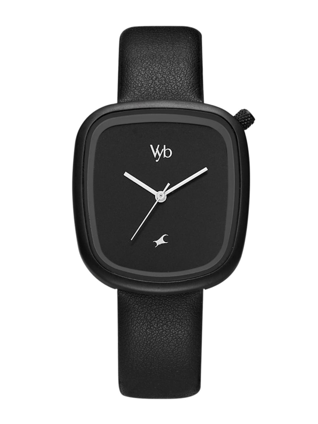 Buy Fastrack Vyb Prodigy Women Brass Dial & Leather Straps Analogue ...