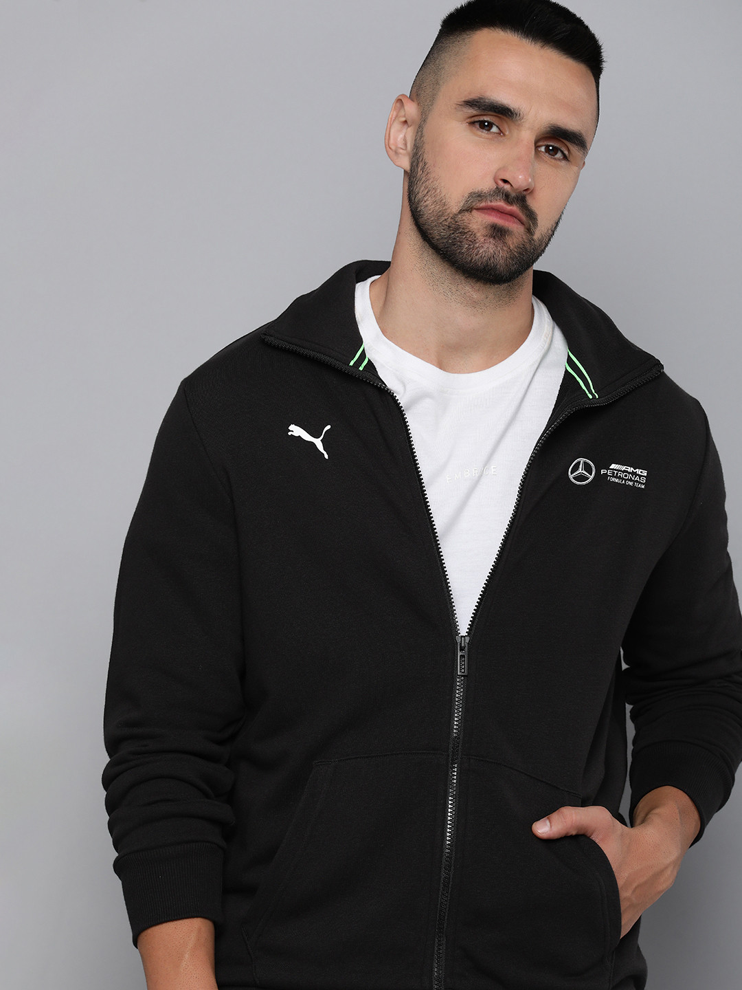 Buy PUMA Motorsport Brand Logo Printed MAPF1 Sporty Jacket - Jackets ...