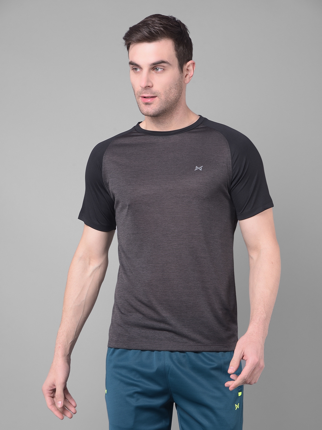 Buy Force Nxt Men Anti Viral Anti Odour Cool Round Neck Sports Solid T