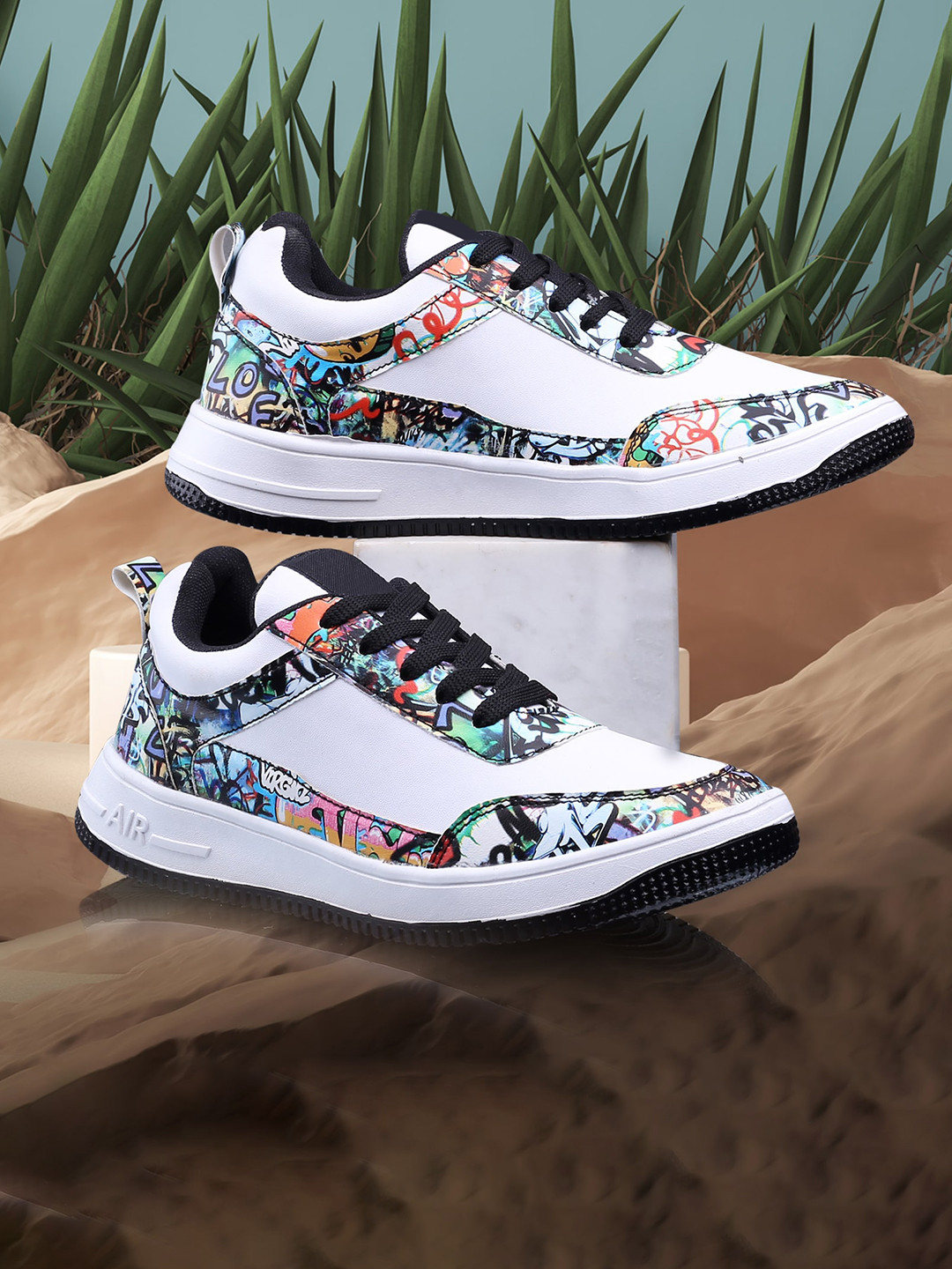 Buy HAKKEL Men Printed Round Toe Lightweight Sneakers - Casual Shoes ...