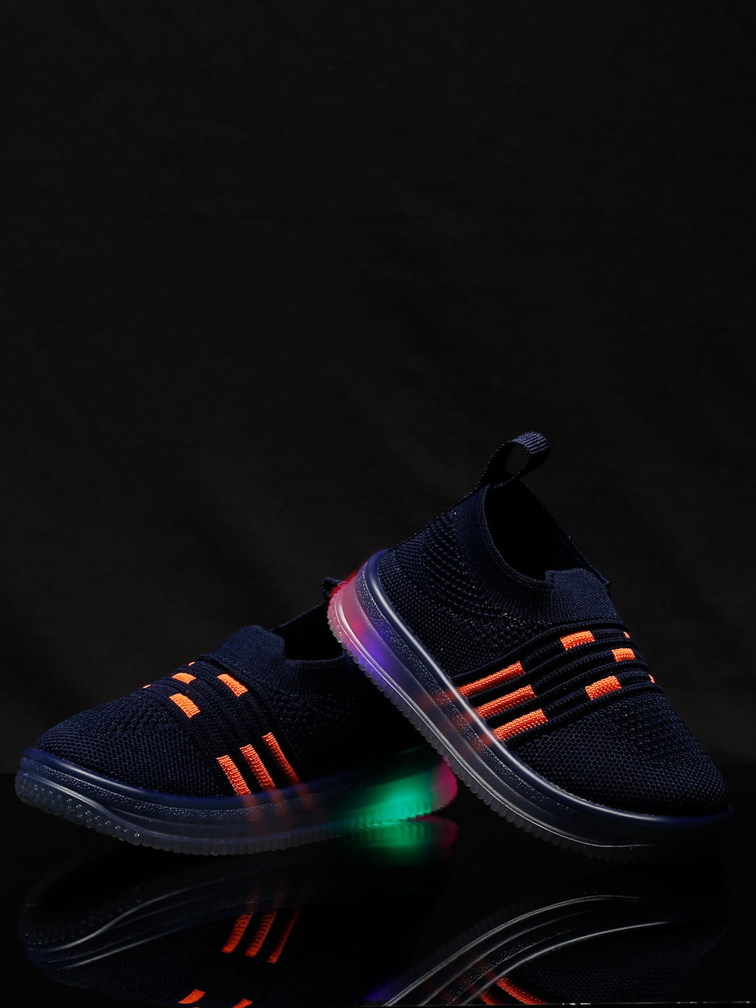 Buy Tiny Bugs Kids Textured Flyknit LED Slip On Sneakers - Casual Shoes ...