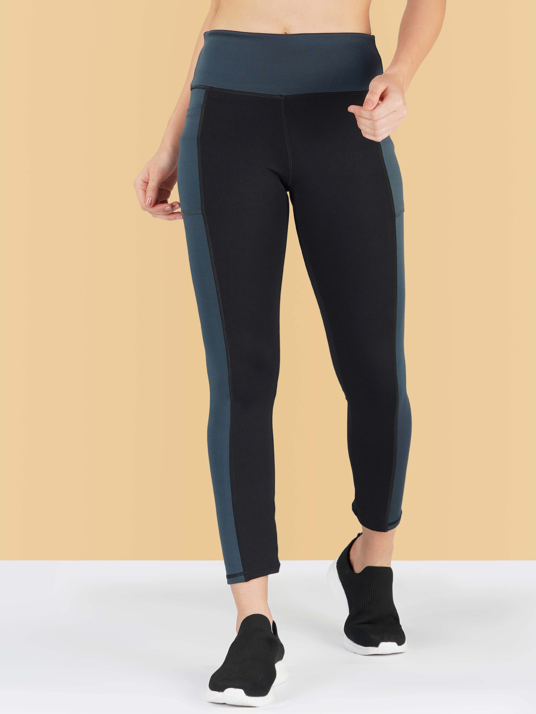 Buy KRONMENINEN Women Relaxed Fit Ankle Length Gym Tights - Tights for ...