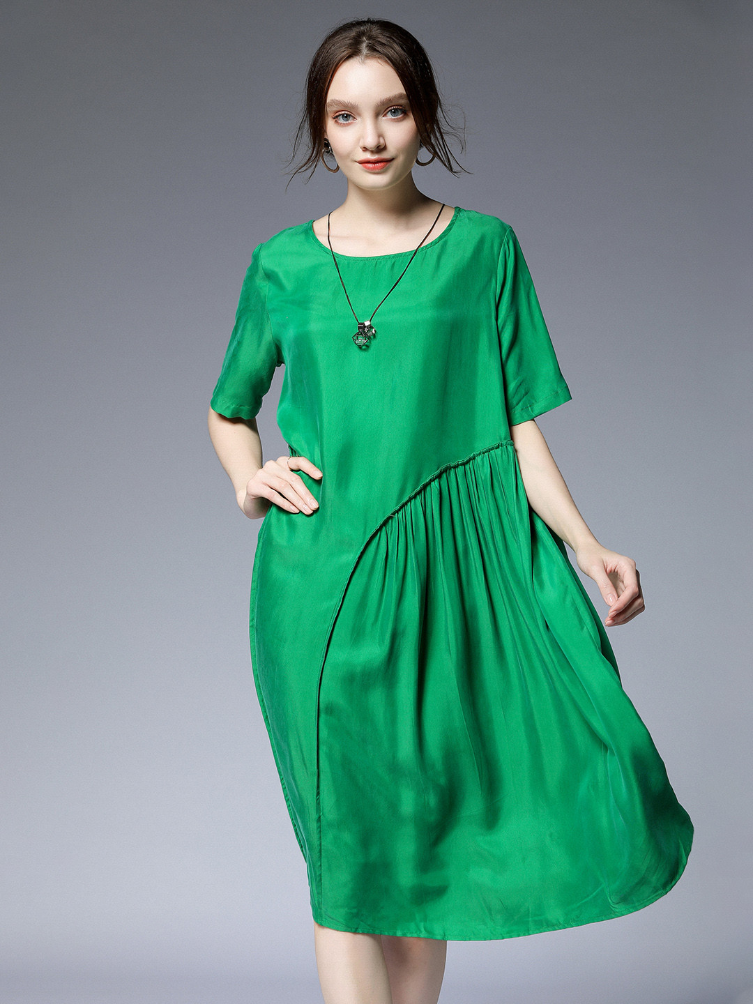 Buy JC Collection Gathered A Line Midi Dress - Dresses for Women ...