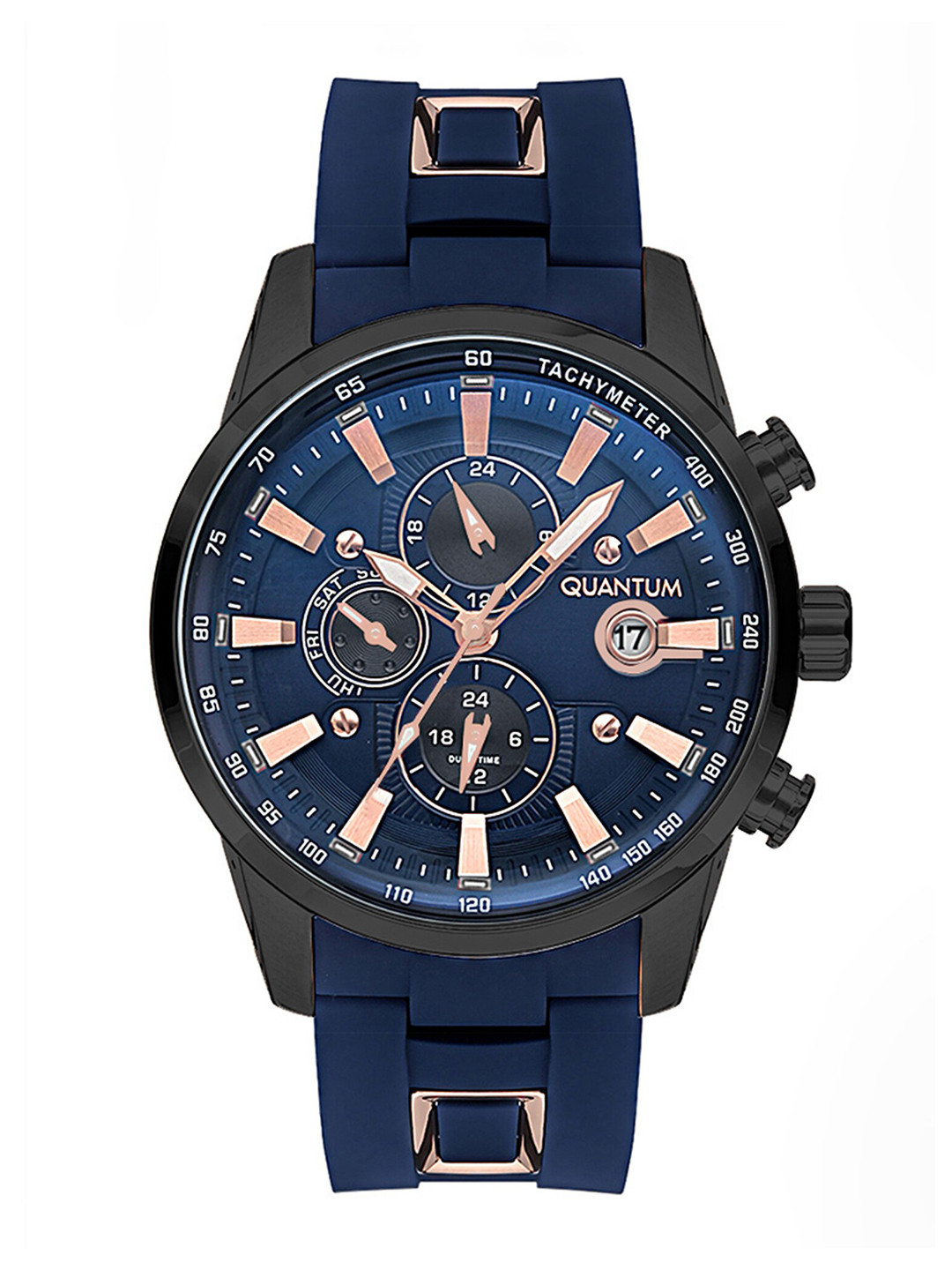 Buy Quantum Adrenaline Men Textured Analogue And Digital Multi Function ...