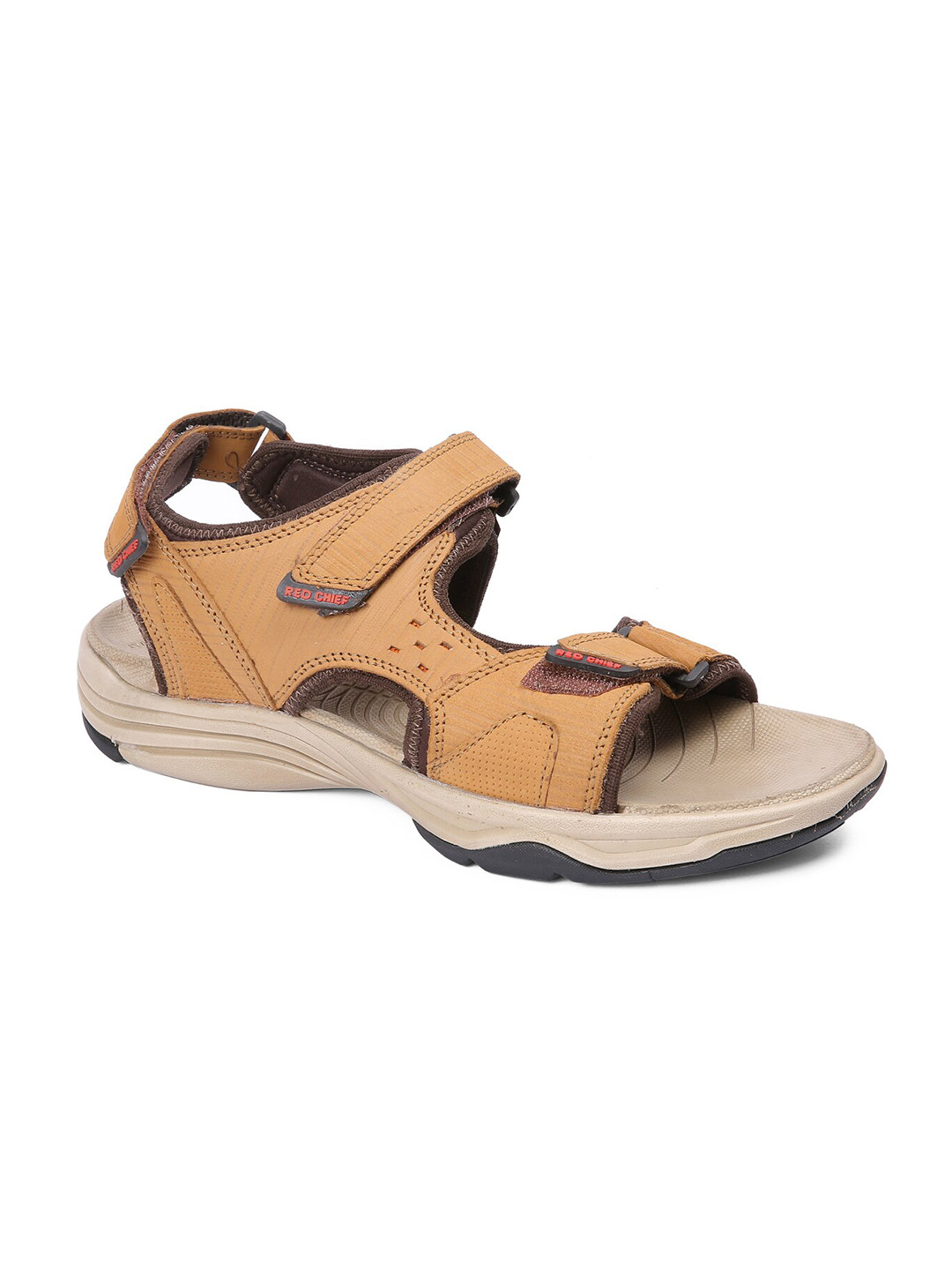 Buy Red Chief Men Textured Leather Sports Sandals - Sandals for Men ...