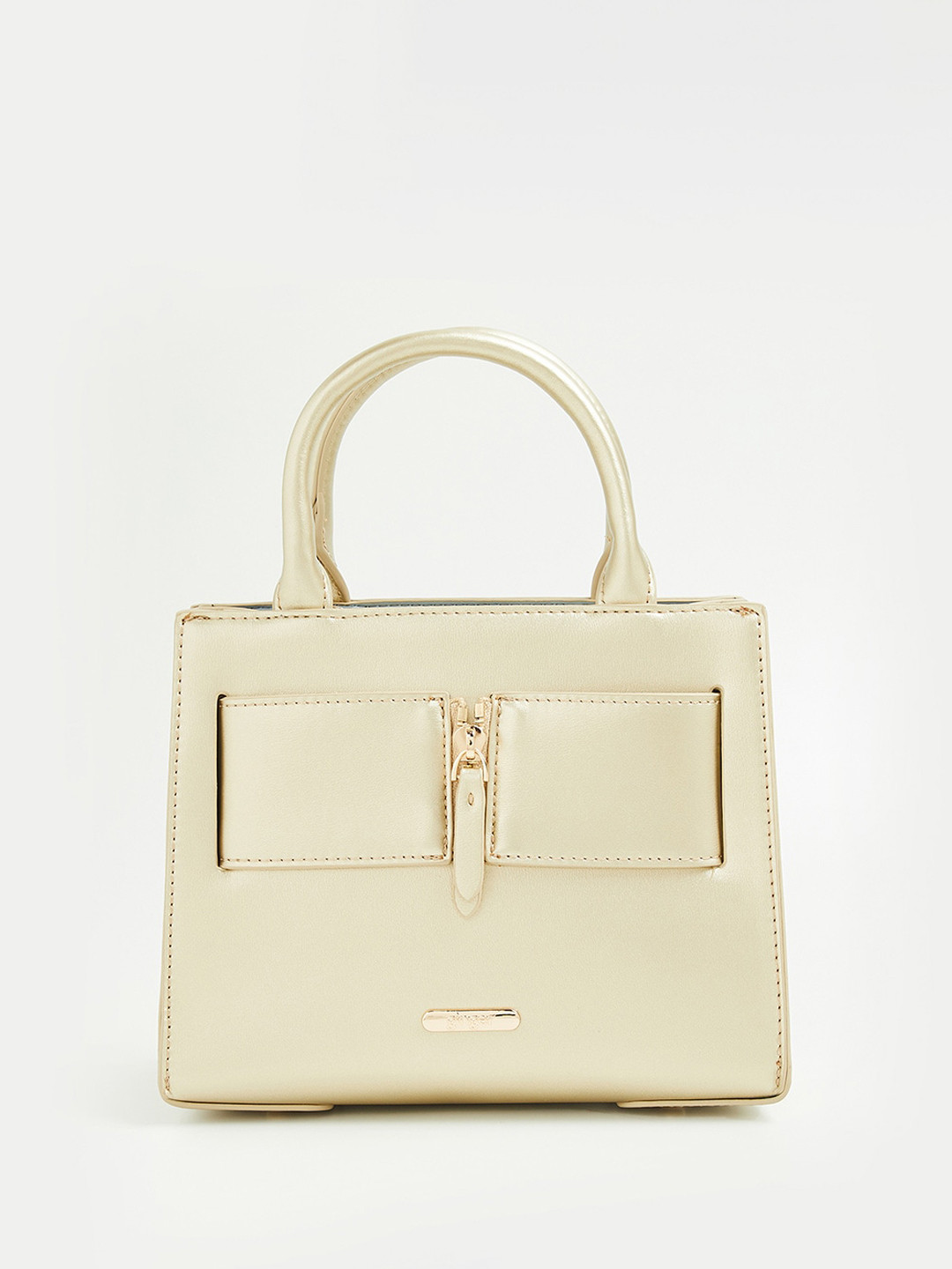 Buy Ginger By Lifestyle Zip Detail PU Bucket Handheld Bag - Handbags ...