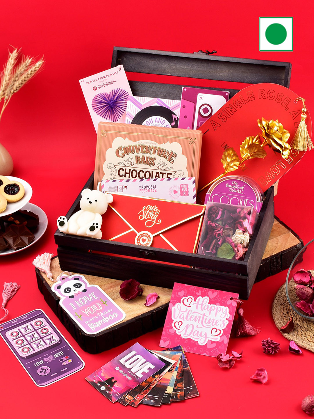 Buy RawFruit Happy Valentines Gift Set - Assorted Gifts for Unisex ...