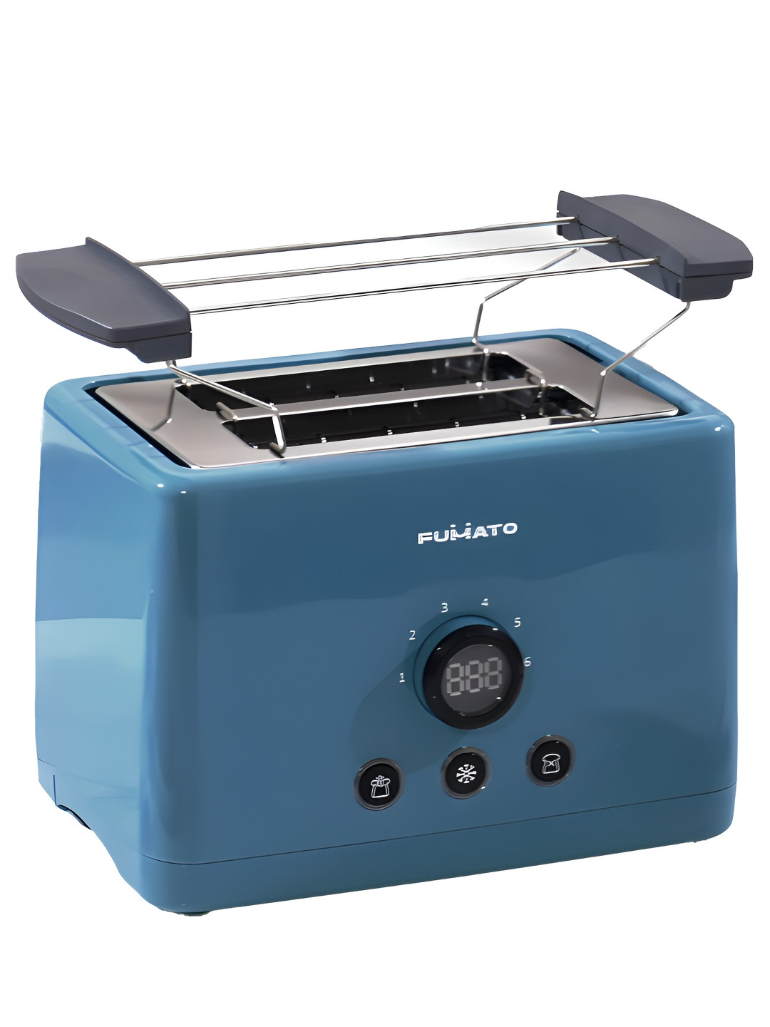 Buy The Better Home Fumato Blue & Grey Stainless Steel 2 Slices Digital ...