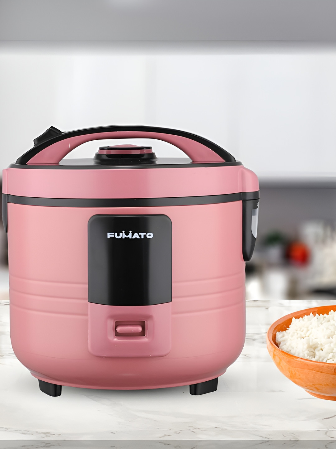Buy The Better Home Pink & Black Aluminium Electric Rice Cooker ...