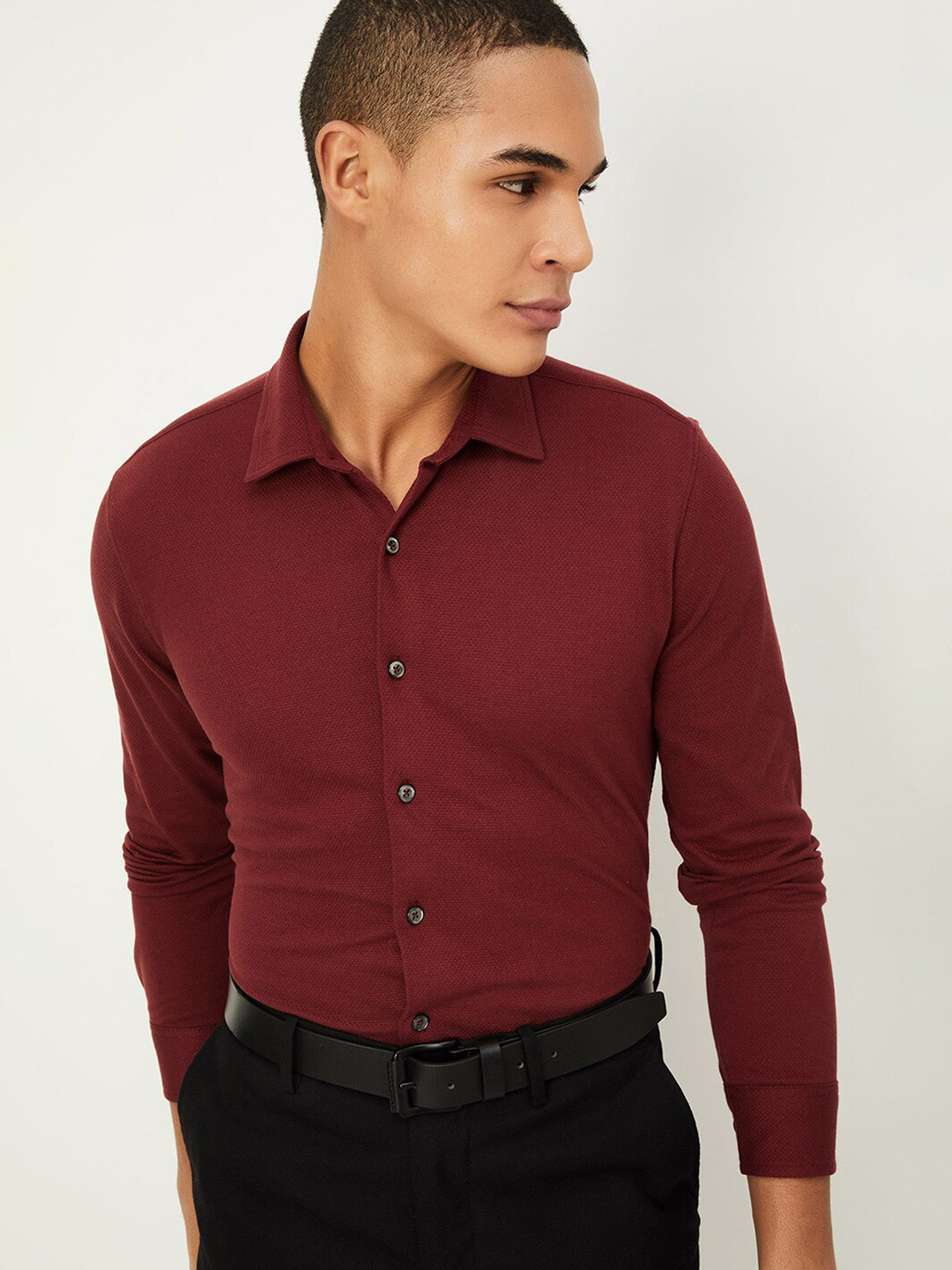 Buy Max Textured Pure Cotton Casual Shirt - Shirts for Men 27205366 ...