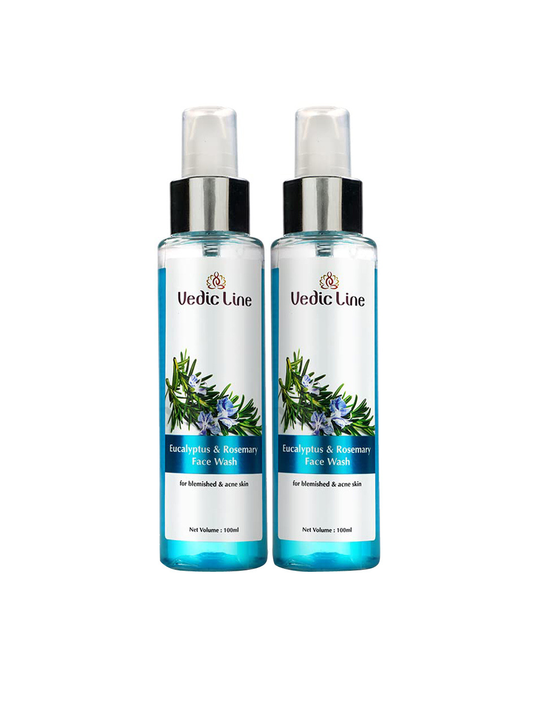 Buy Vedicline Set Of 2 Eucalyptus & Rosemary Face Wash Reduce Blemishes ...