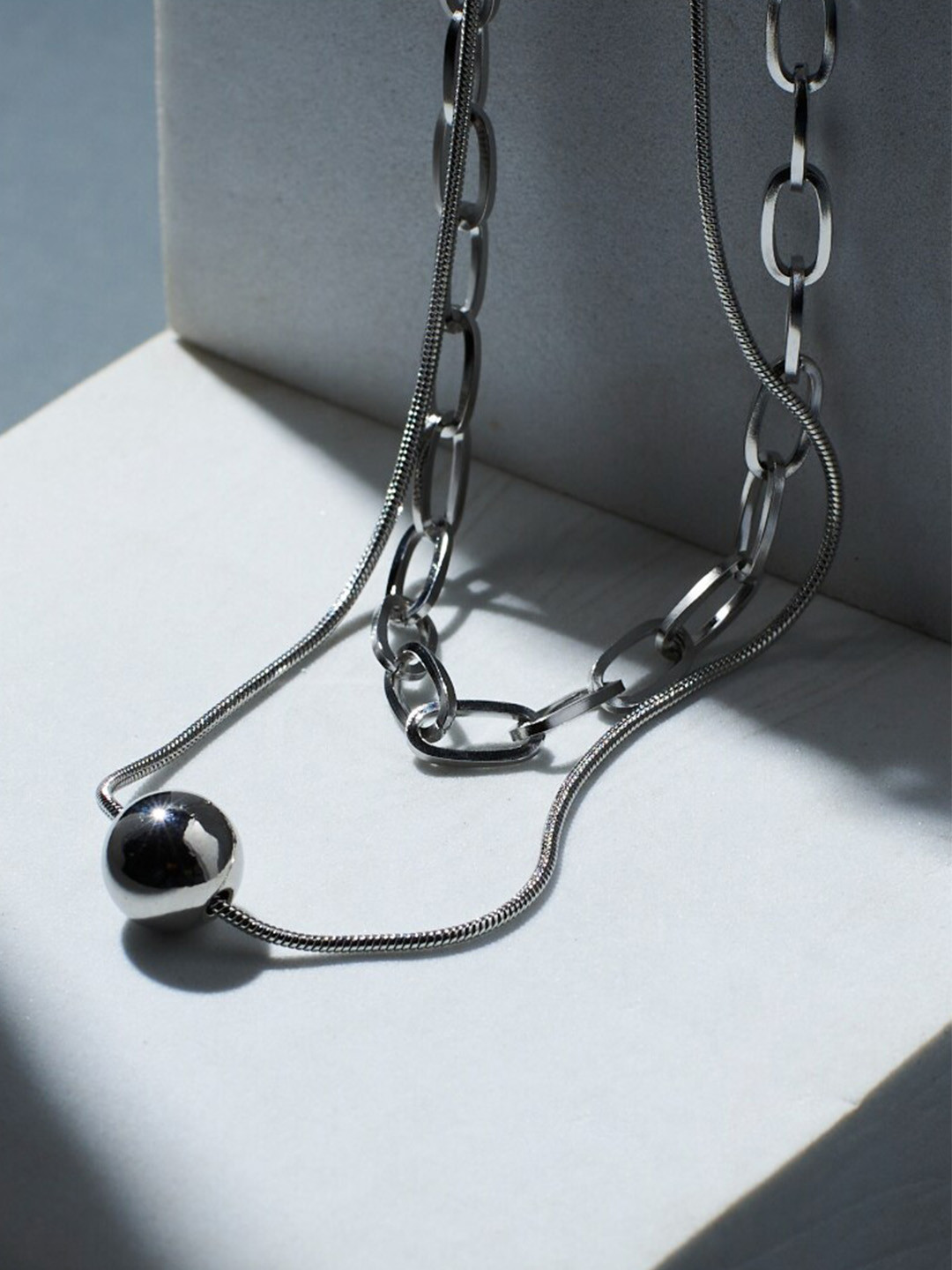 Buy SALTY Men Stainless Steel Layered Chain - Necklace And Chains for ...