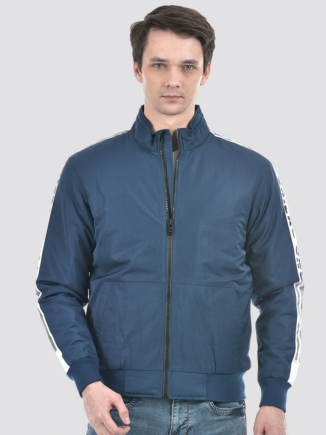 Buy Numero Uno Mock Collar Lightweight Bomber Jacket - Jackets for Men ...