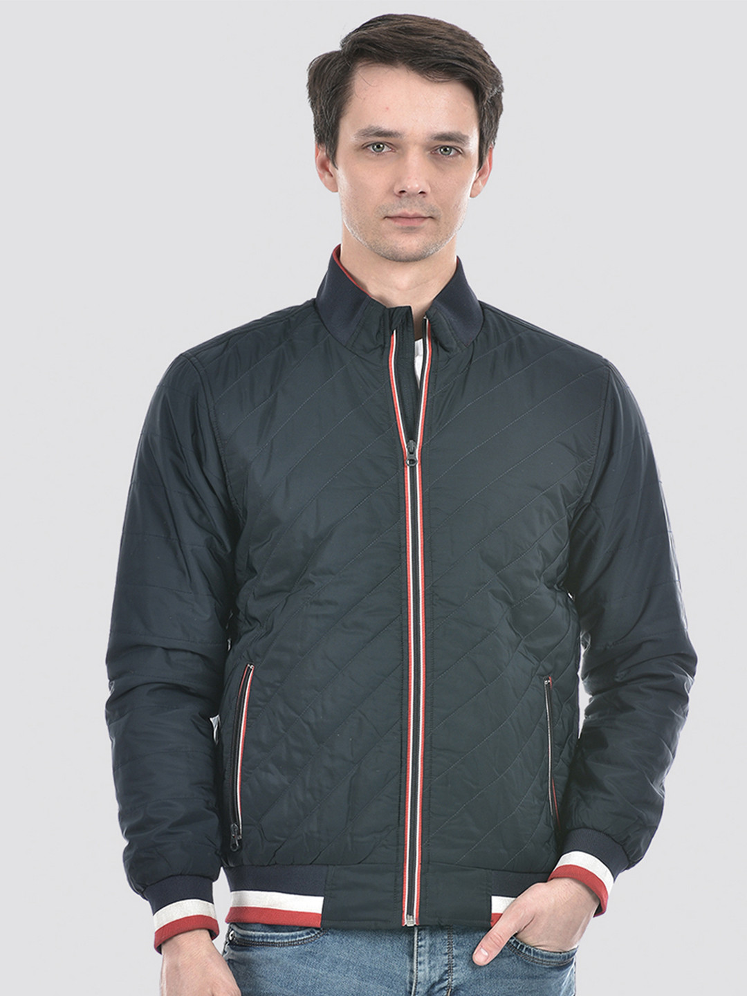 Buy Numero Uno Stand Collar Lightweight Bomber Jacket - Jackets for Men ...