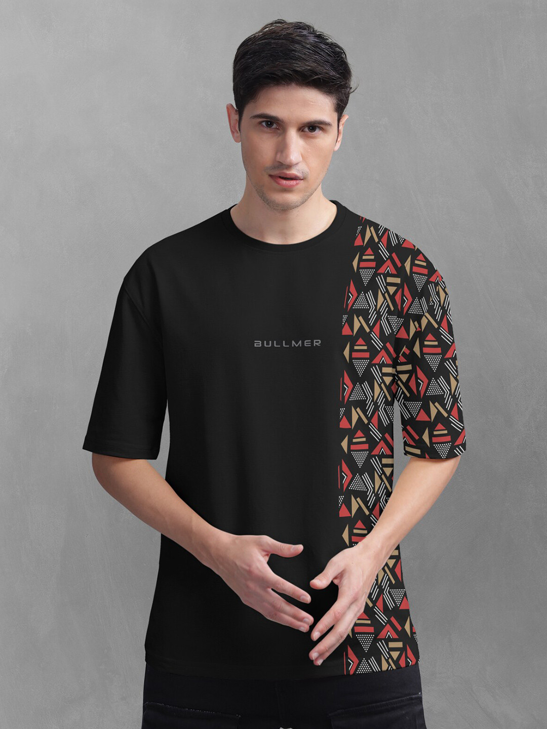 Buy BULLMER Printed Oversized Cotton T Shirt - Tshirts for Men 27226096 ...
