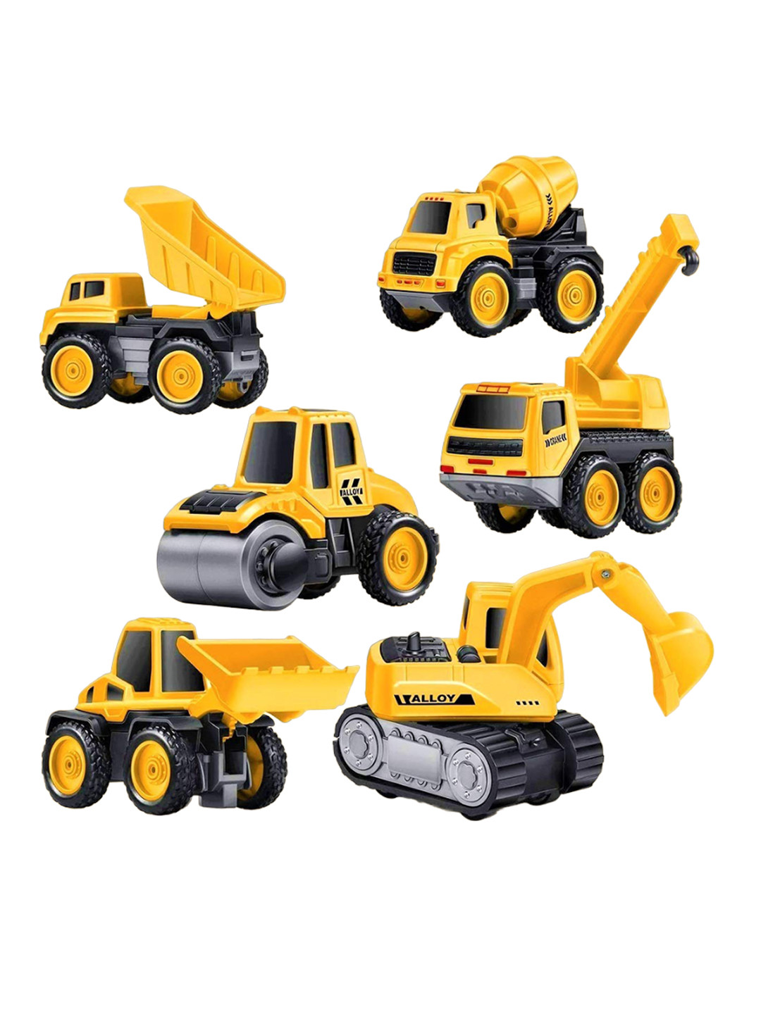 Buy ADKD Kids Set Of 6 Metal Construction Toys - Construction Toys for ...