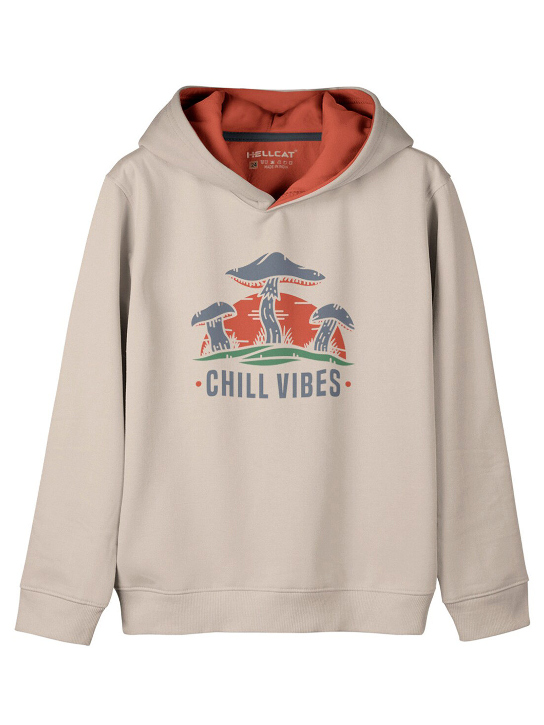 Buy HELLCAT Girls Graphic Printed Hooded Cotton Pullover Sweatshirt ...