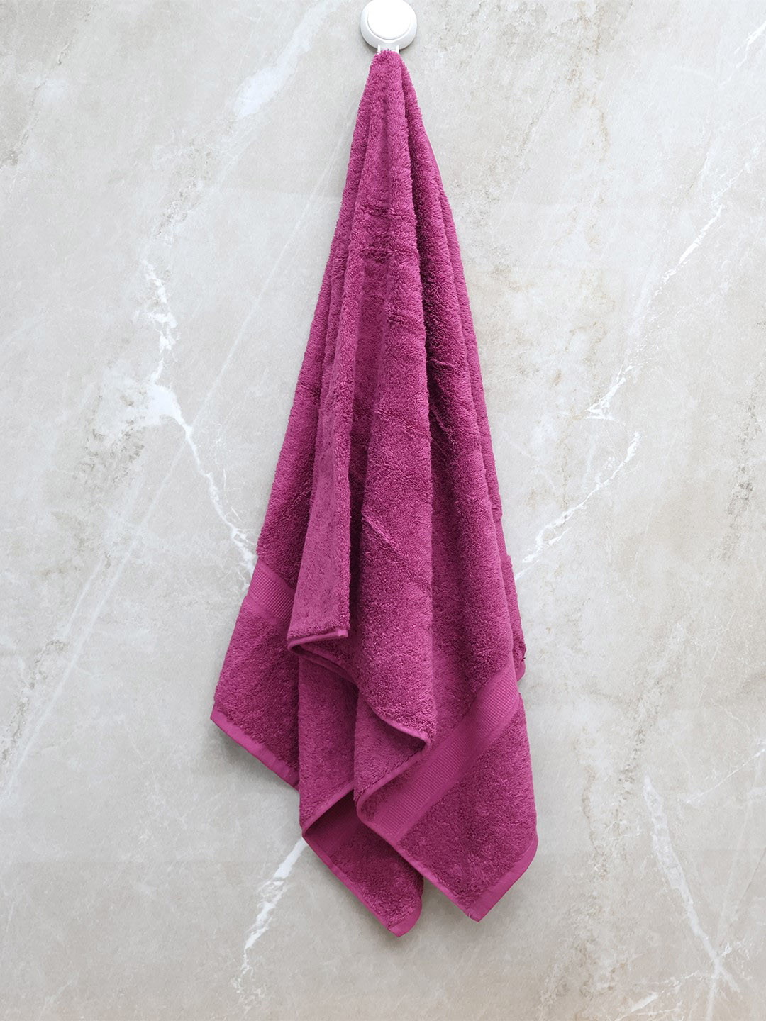 Buy BOMBAY DYEING Maroon Pure Cotton 550 GSM Bath Towel - Bath Towels ...