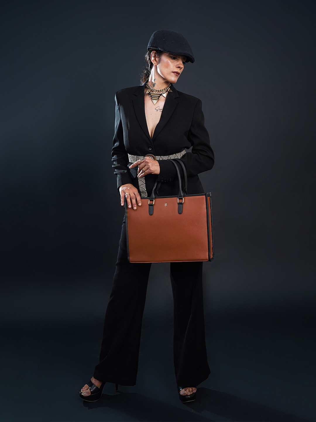 Buy HORRA Solid PU Tote Bag Up To 12 Inch - Handbags for Women 27252484 ...