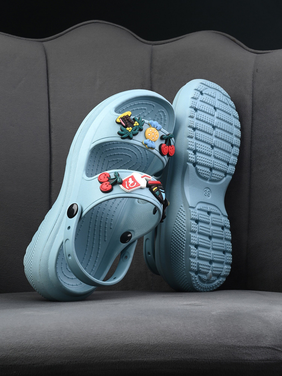 Buy Layasa Women Self Design Lightweight Sliders - Flip Flops for Women ...