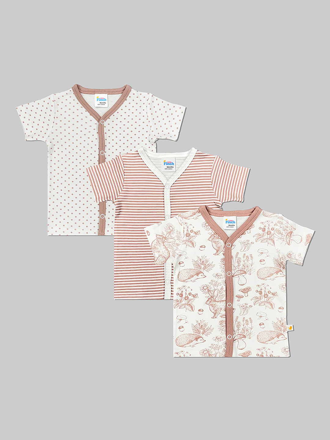 Buy BAESD Infant Girls Pack Of 3 Printed Pure Cotton Jablas - Innerwear ...