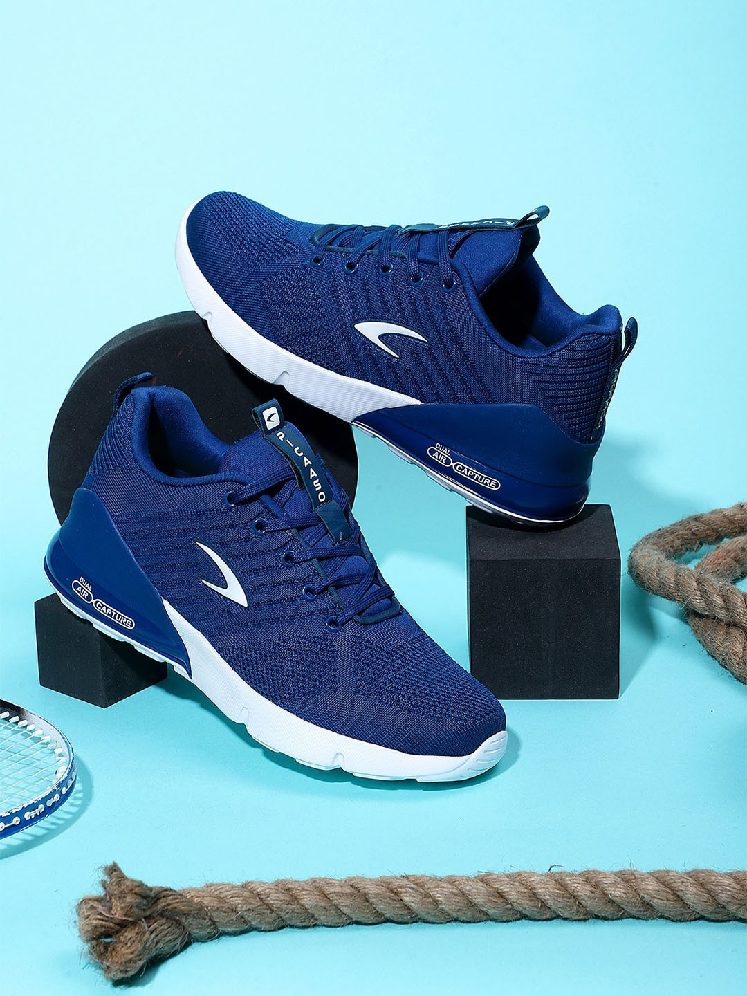 Buy Airson Men Textured Memory Foam Lace Ups Running Shoes - Sports ...