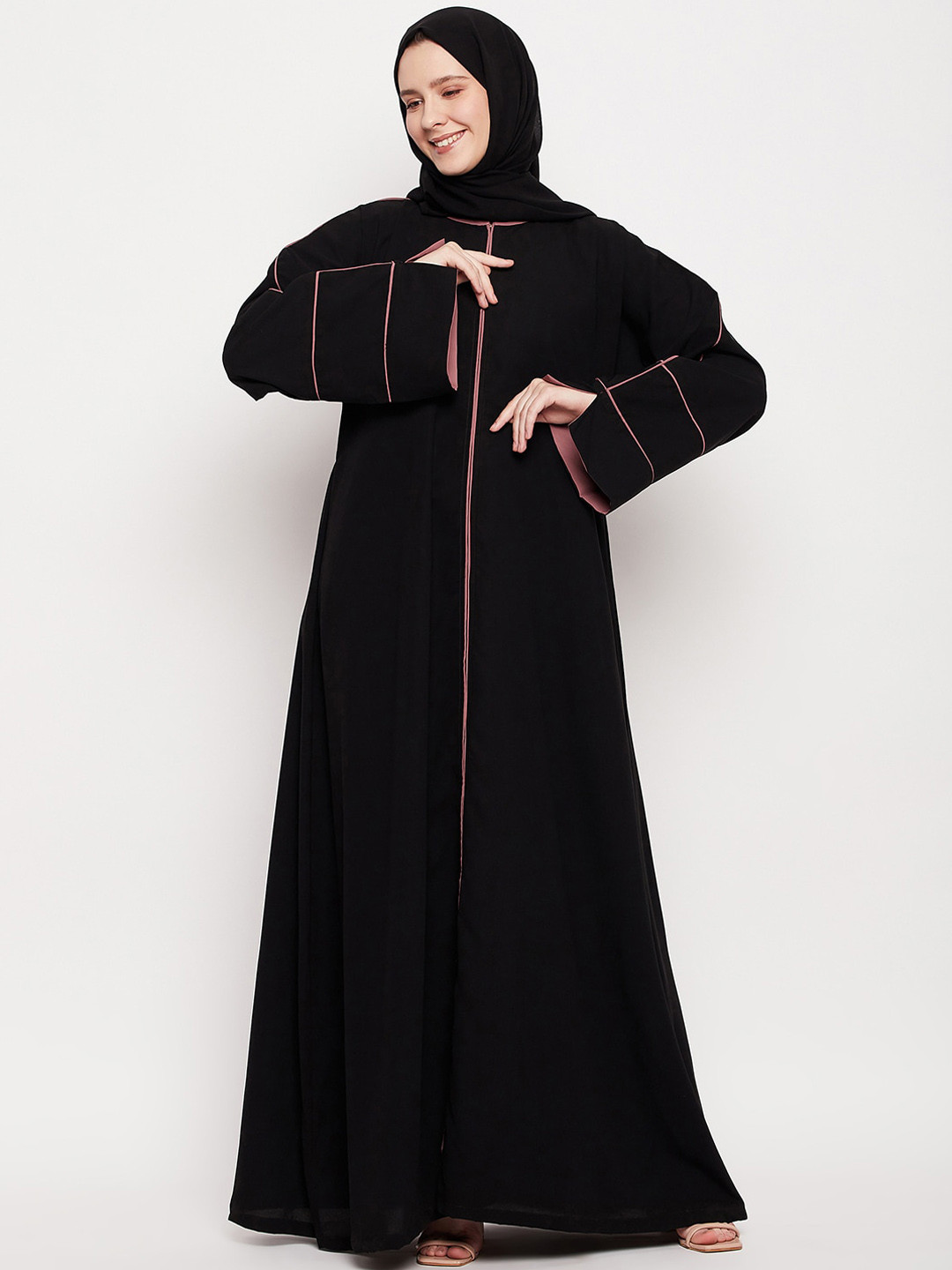Buy NABIA A Line Abaya Burqa - Burqas for Women 27270430 | Myntra